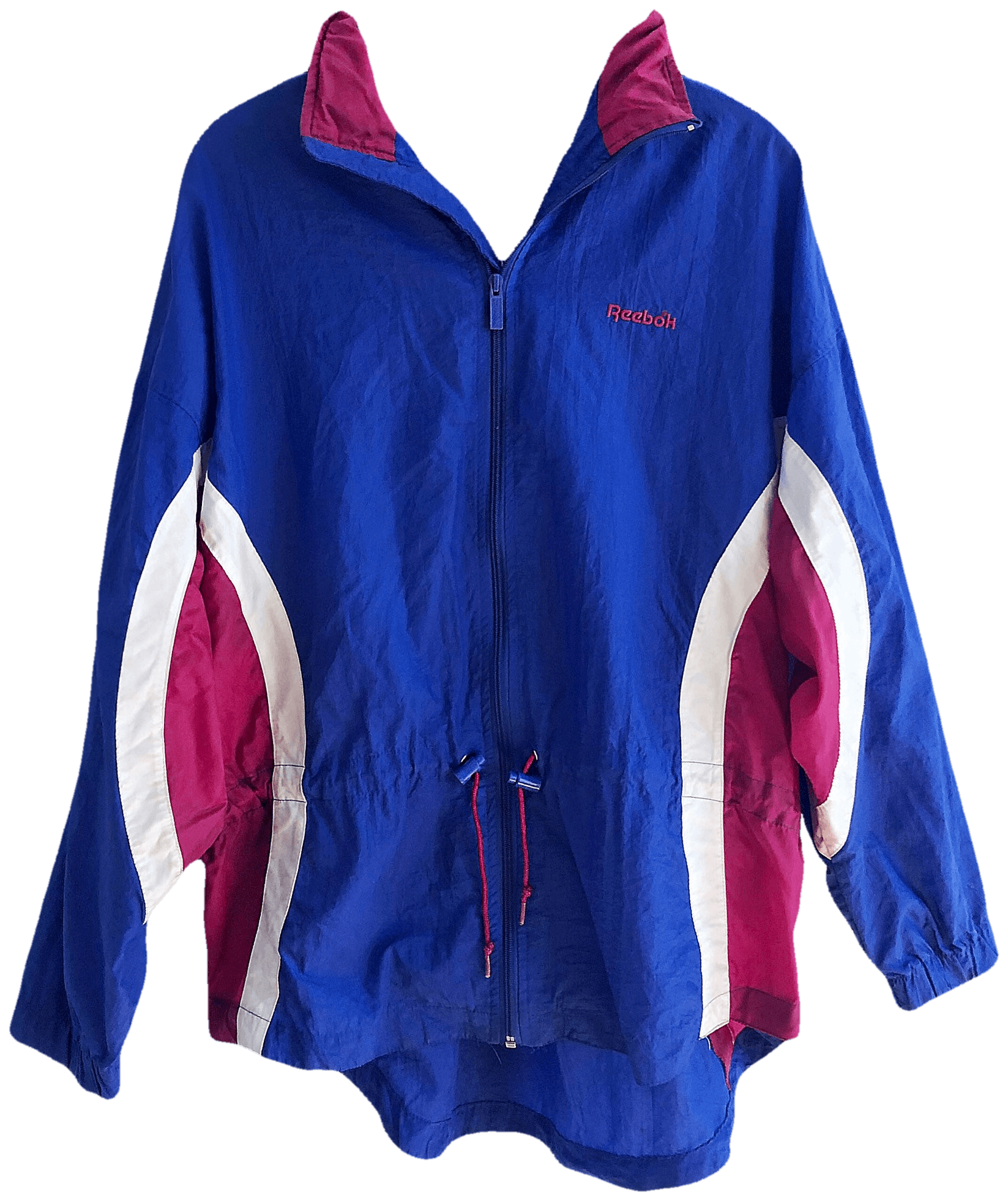 Vintage 90's Colorblock Athletic Logo Windbreaker Jacket with Rollable ...