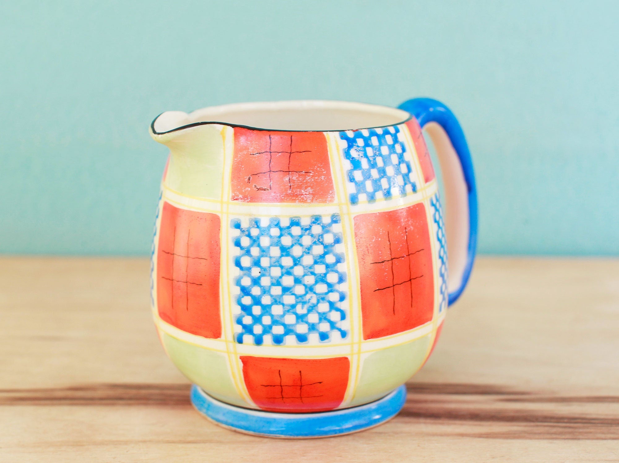 Vintage Royal Trico Plaid Pitcher | Shop THRILLING