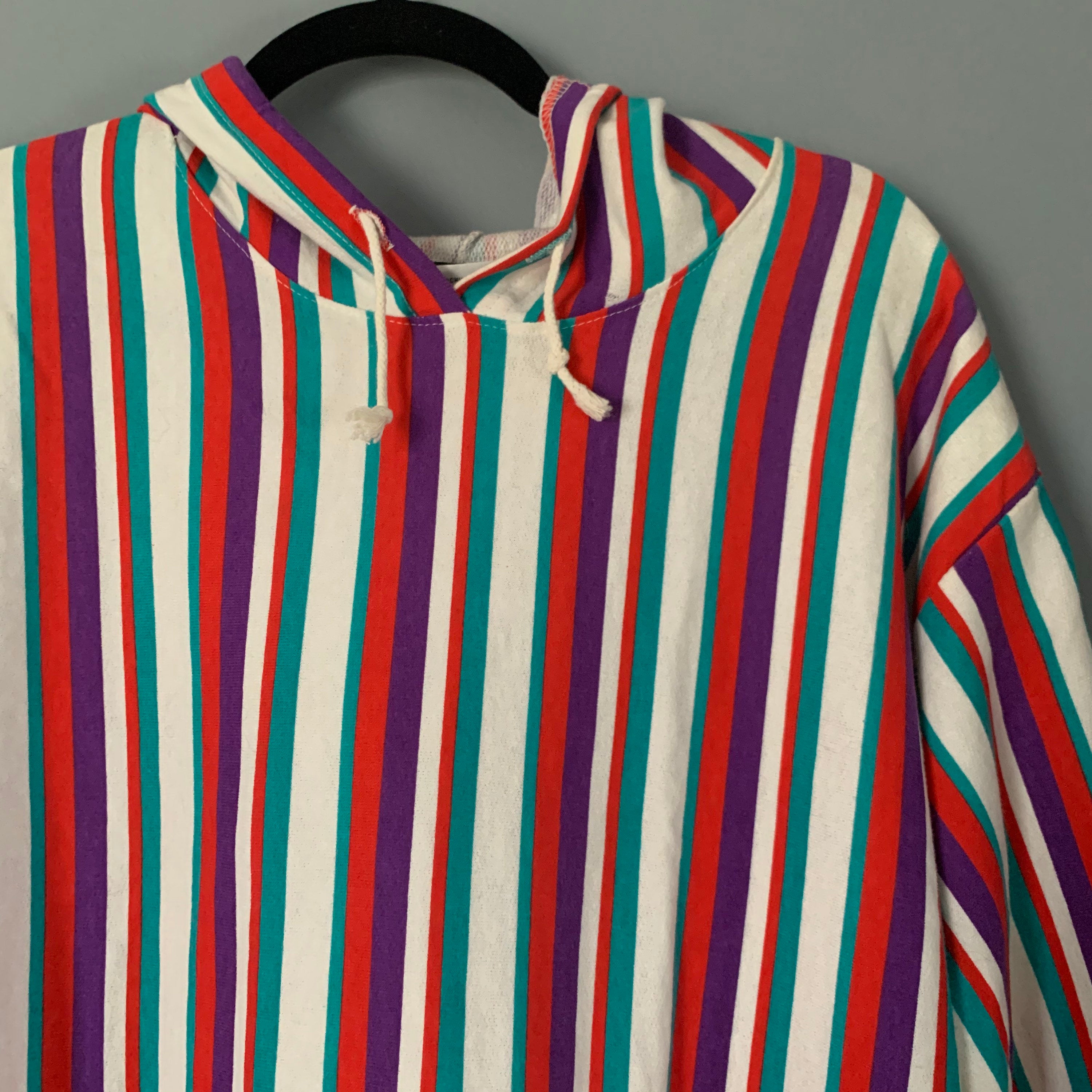 Vintage Multicolor Striped Hoodie | Shop THRILLING