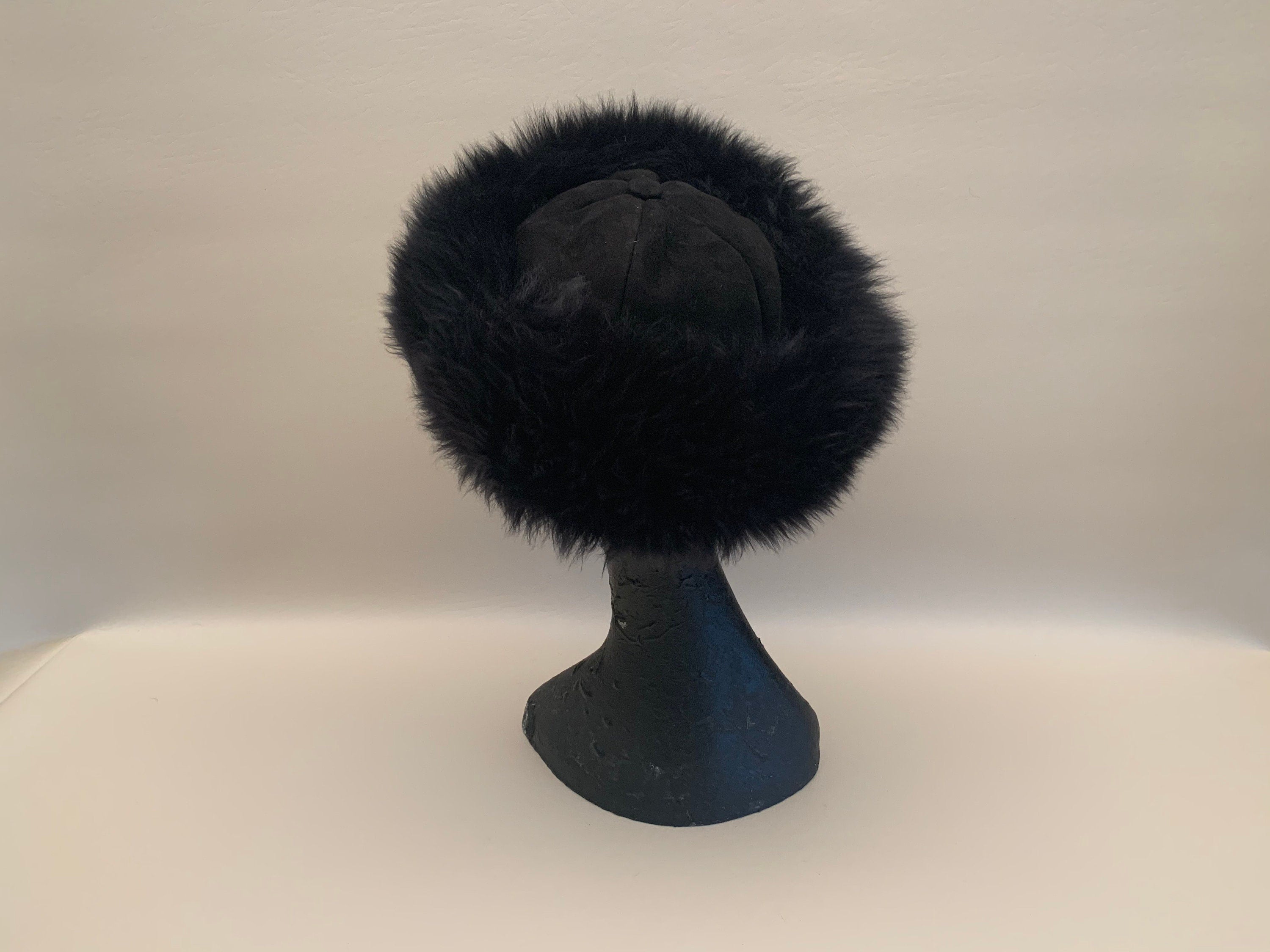 Vintage 70’s Black Shearling Czarina Hat | Shop THRILLING