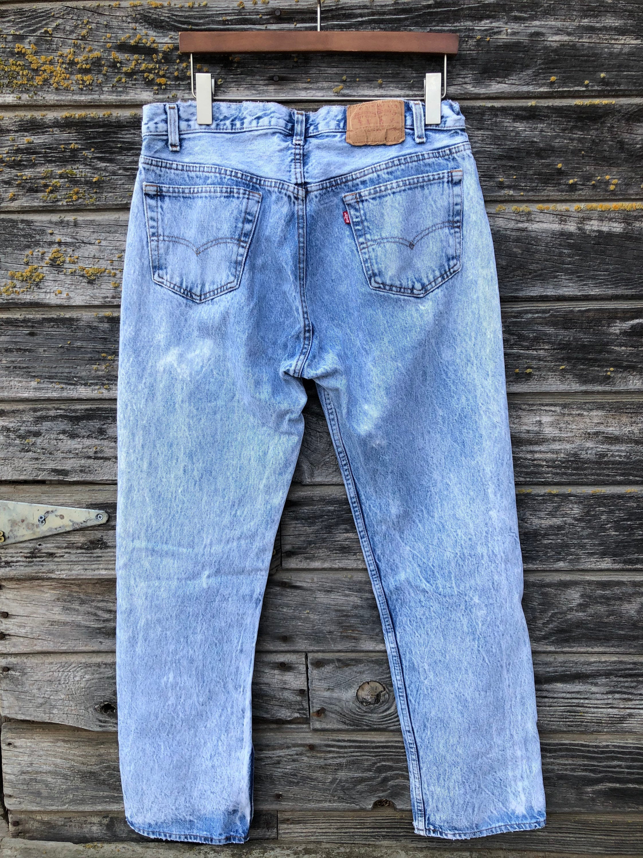 Vintage 80’s/90’s Acid Wash Blue Denim Jeans | Shop THRILLING