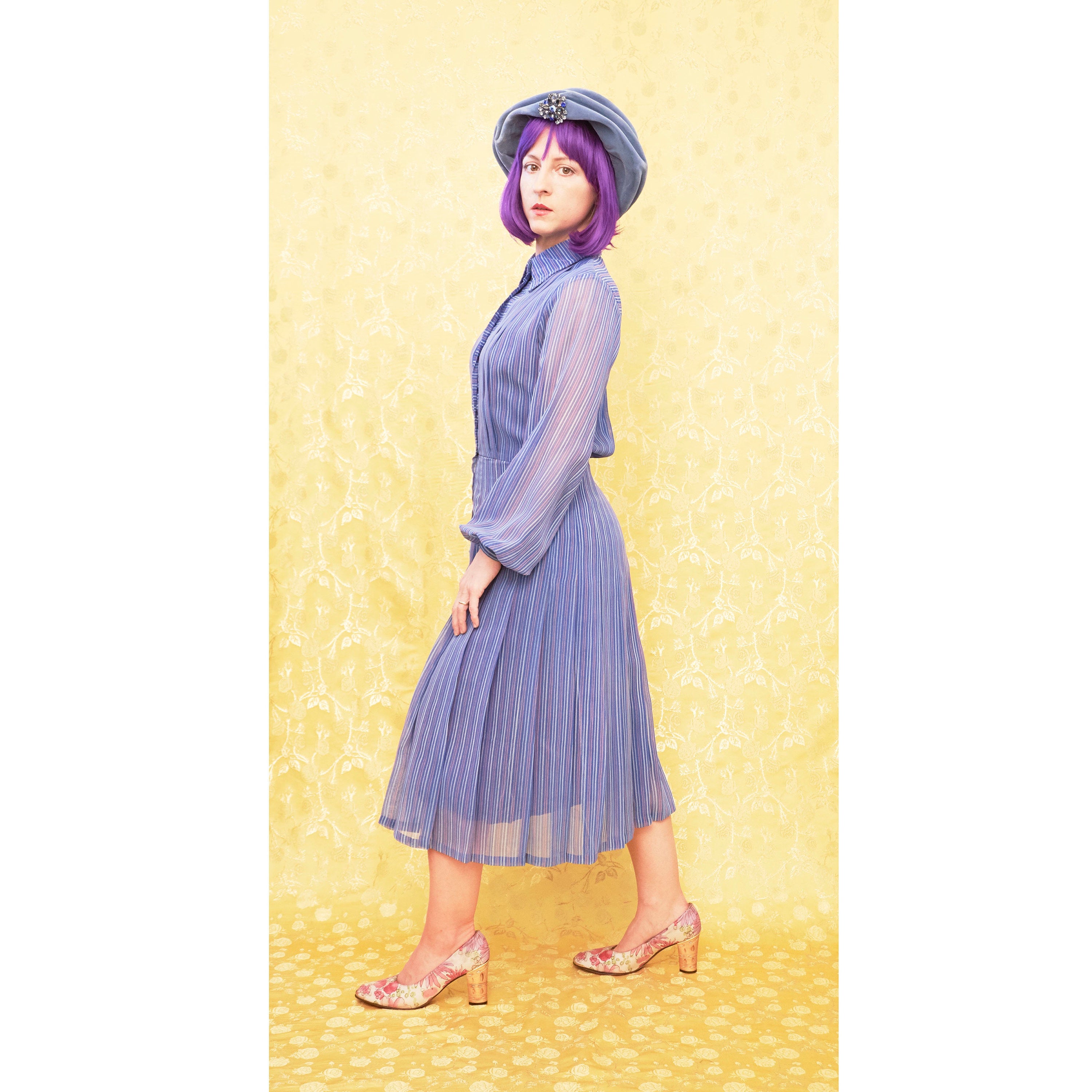 Vintage Two Tone Velvet Flop Hat | Shop THRILLING