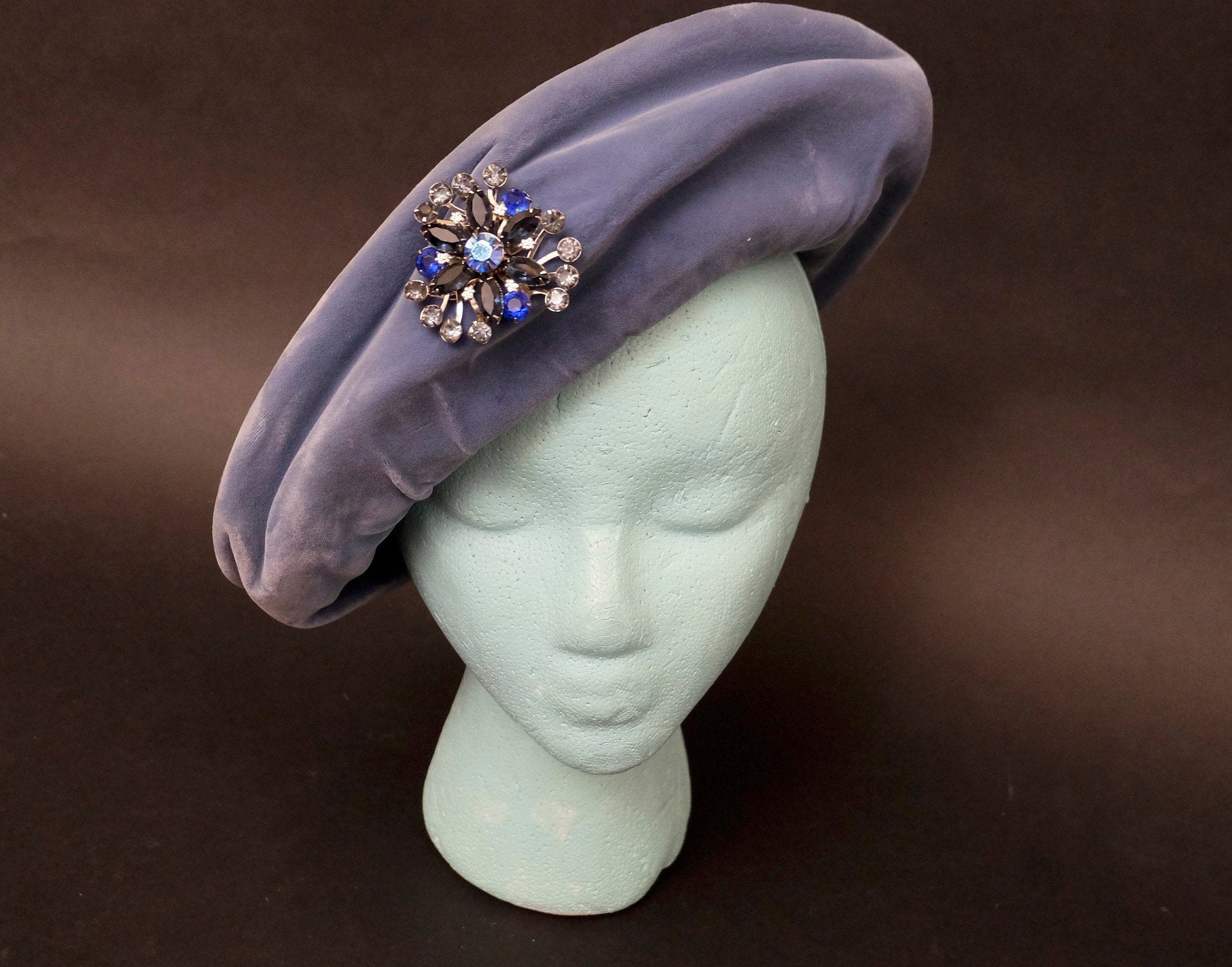 Vintage Two Tone Velvet Flop Hat | Shop THRILLING