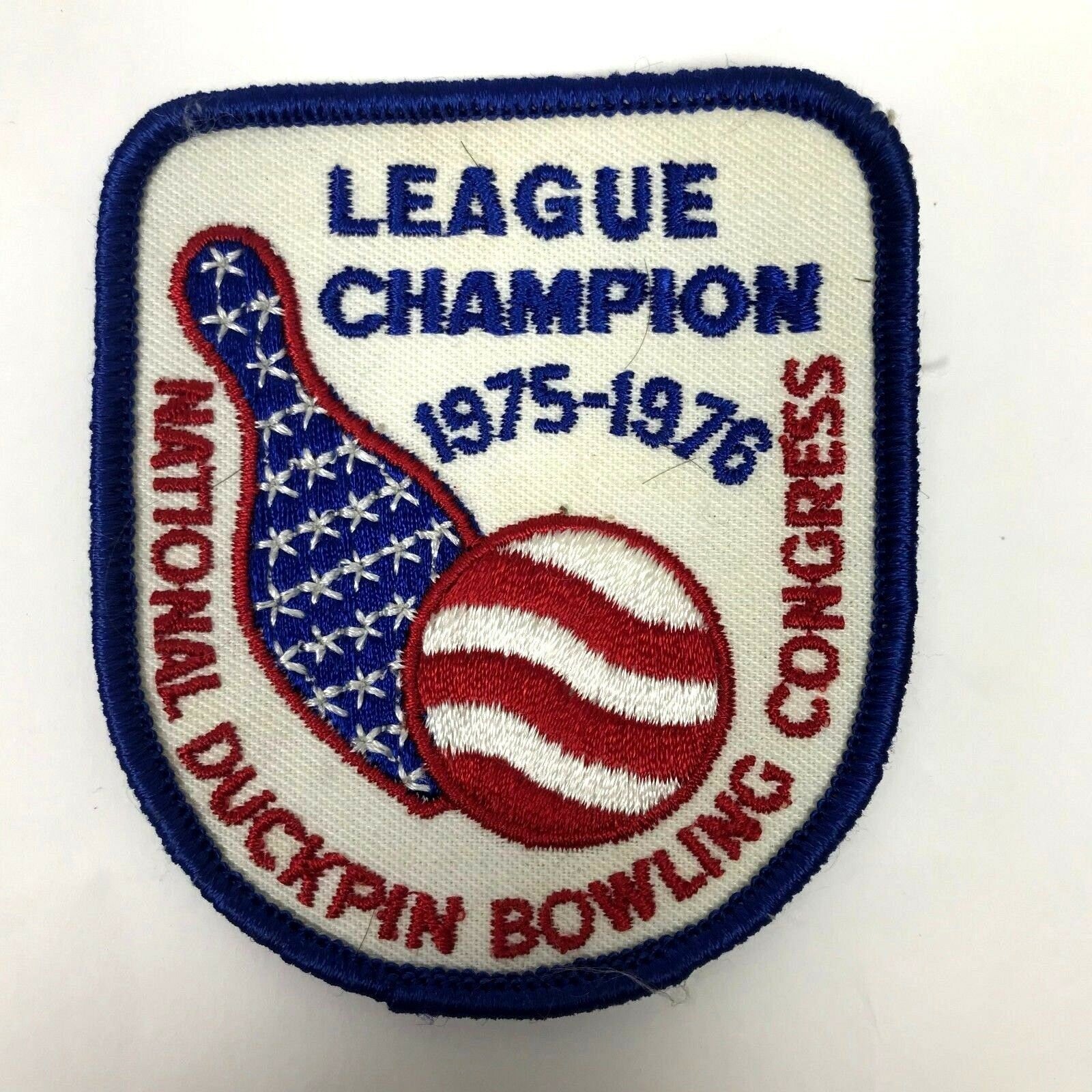 Vintage Duckpin League Champion 75-76 Bowling Patches | Shop THRILLING