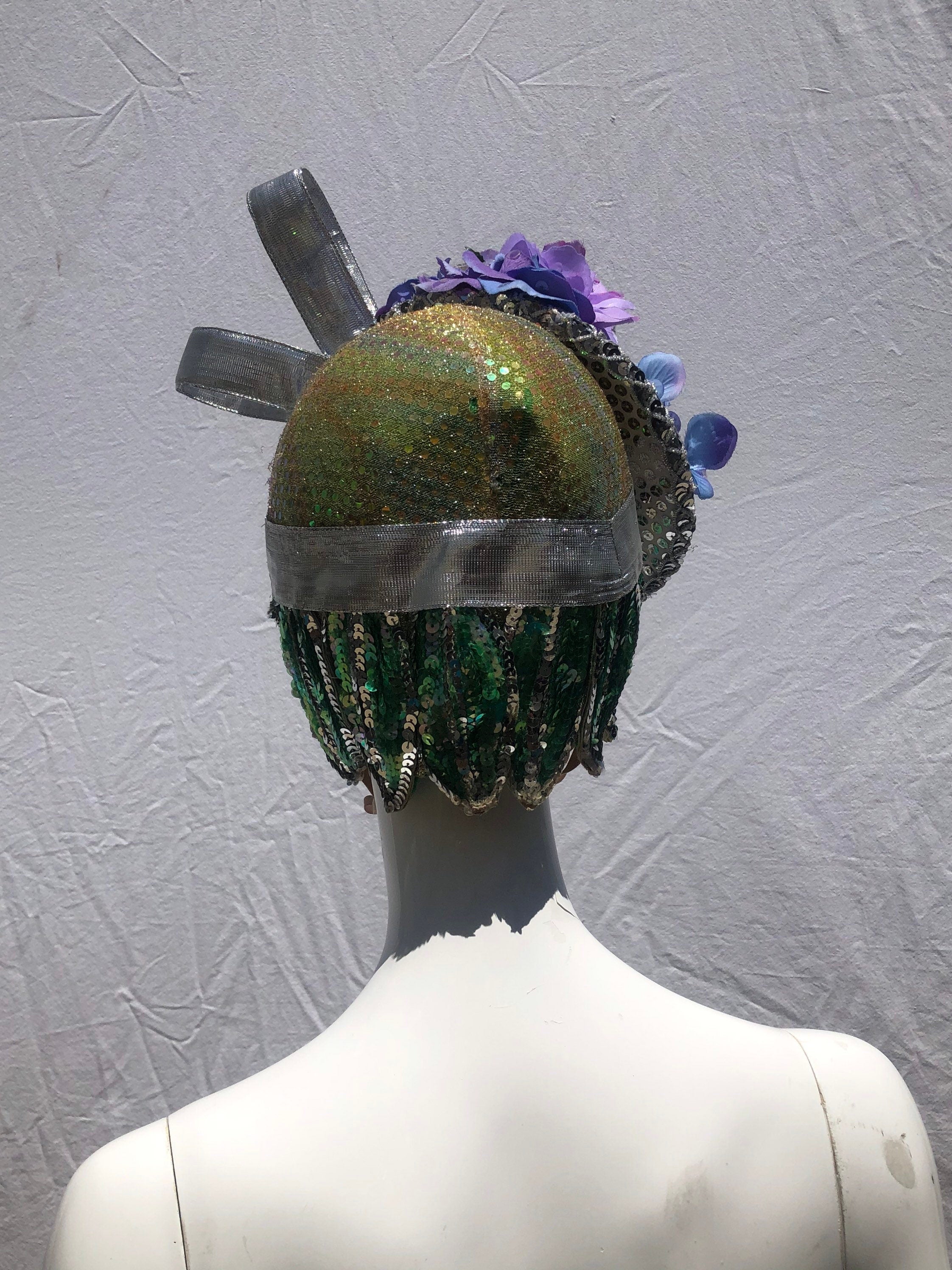 Vintage Colorful Showgirl Hat Cap by Elizabeth Courtney | Shop THRILLING