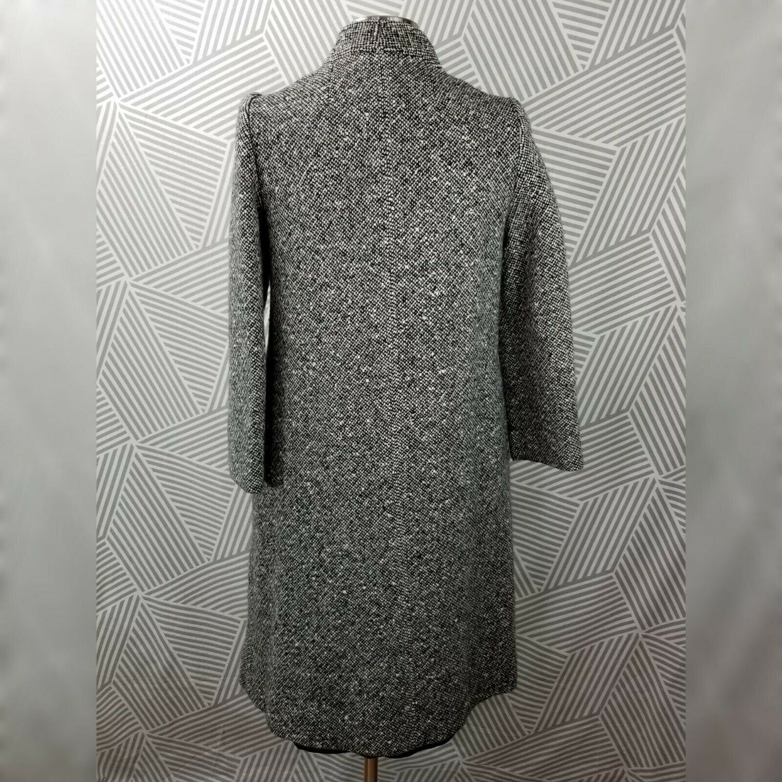 Vintage 60’s Black Wool Button Coat by Montaldos Tweed | Shop THRILLING