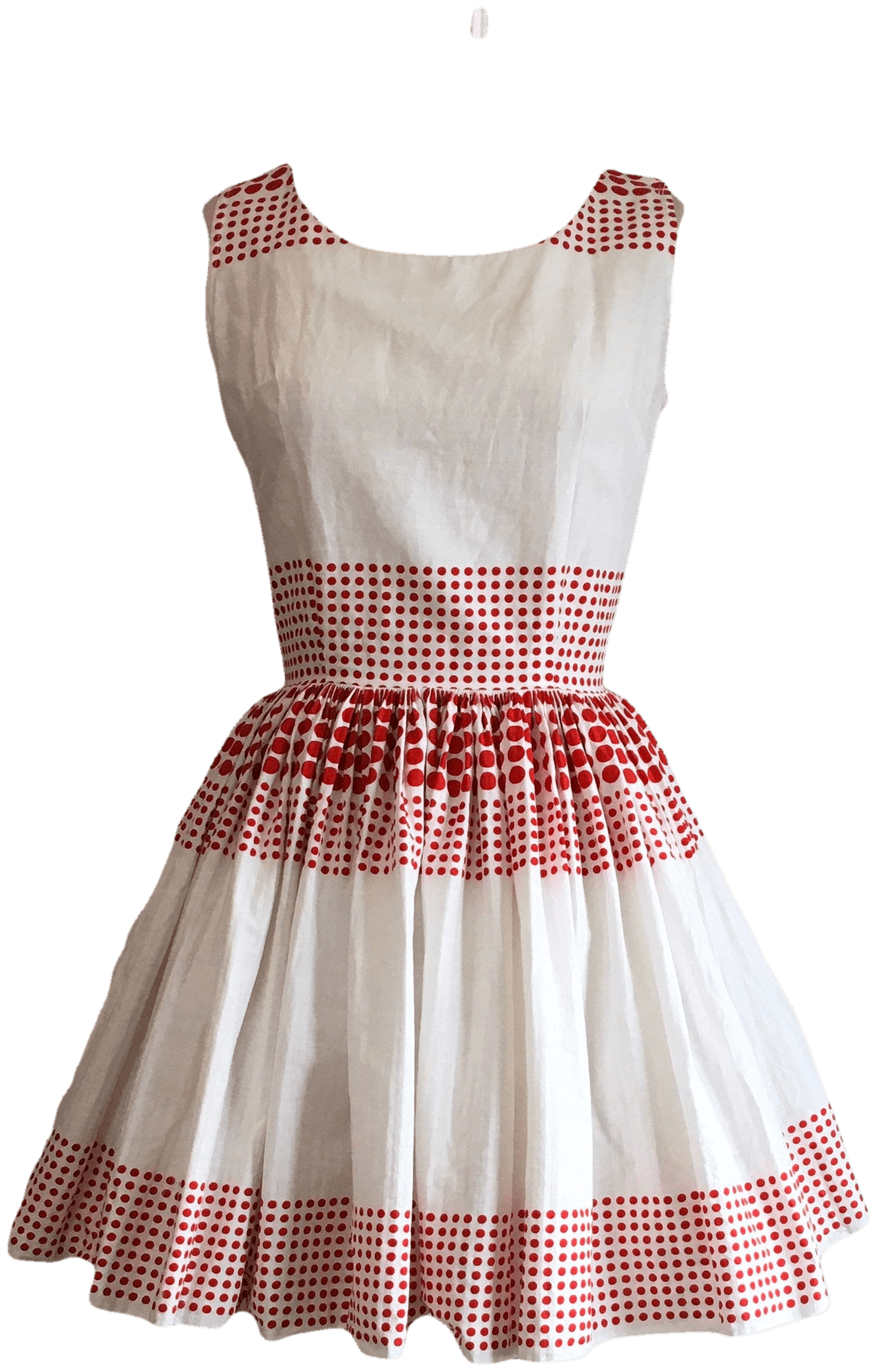 Vintage 50's White and Red Polka Dot Playsuit Romper | Shop THRILLING