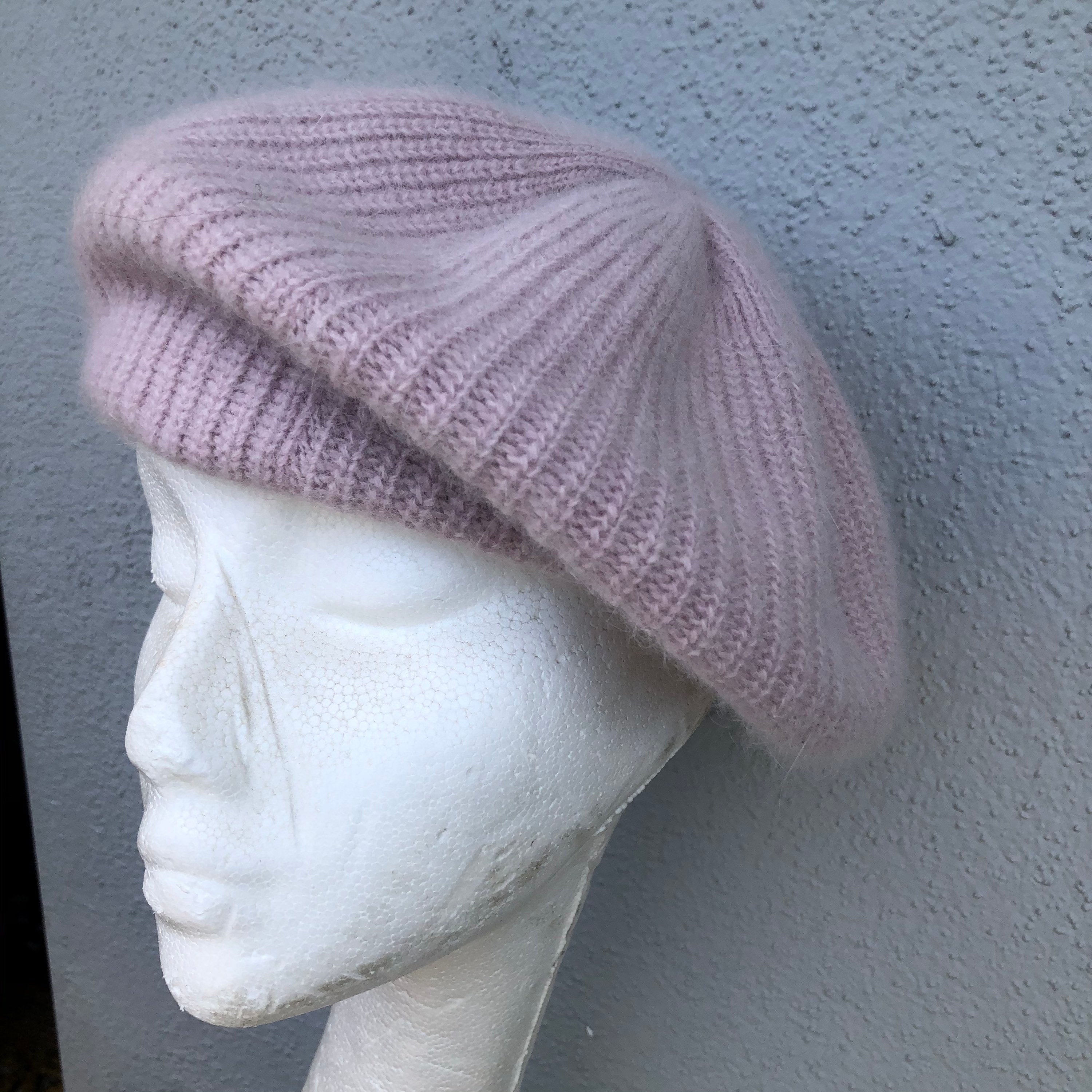 Vintage Light Pink Wool Beret French Hat by Robinson’s | Shop THRILLING