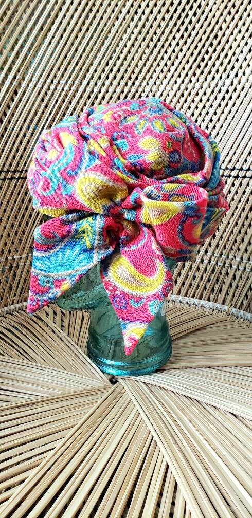 60s Gimbels Vintage Neon Hat Turban by Gimbels | Shop THRILLING