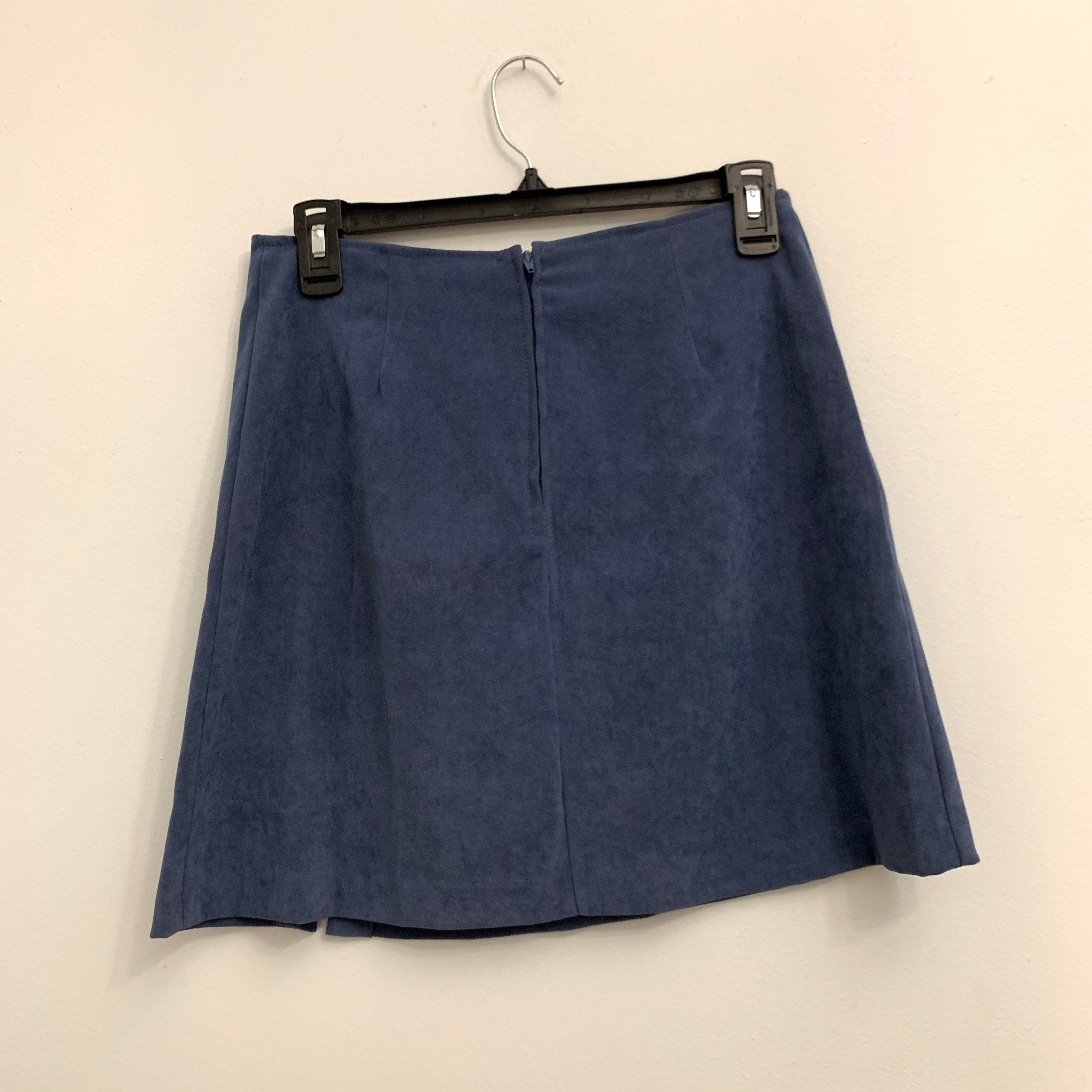 Vintage Slate Blue Mini Skirt | Shop THRILLING