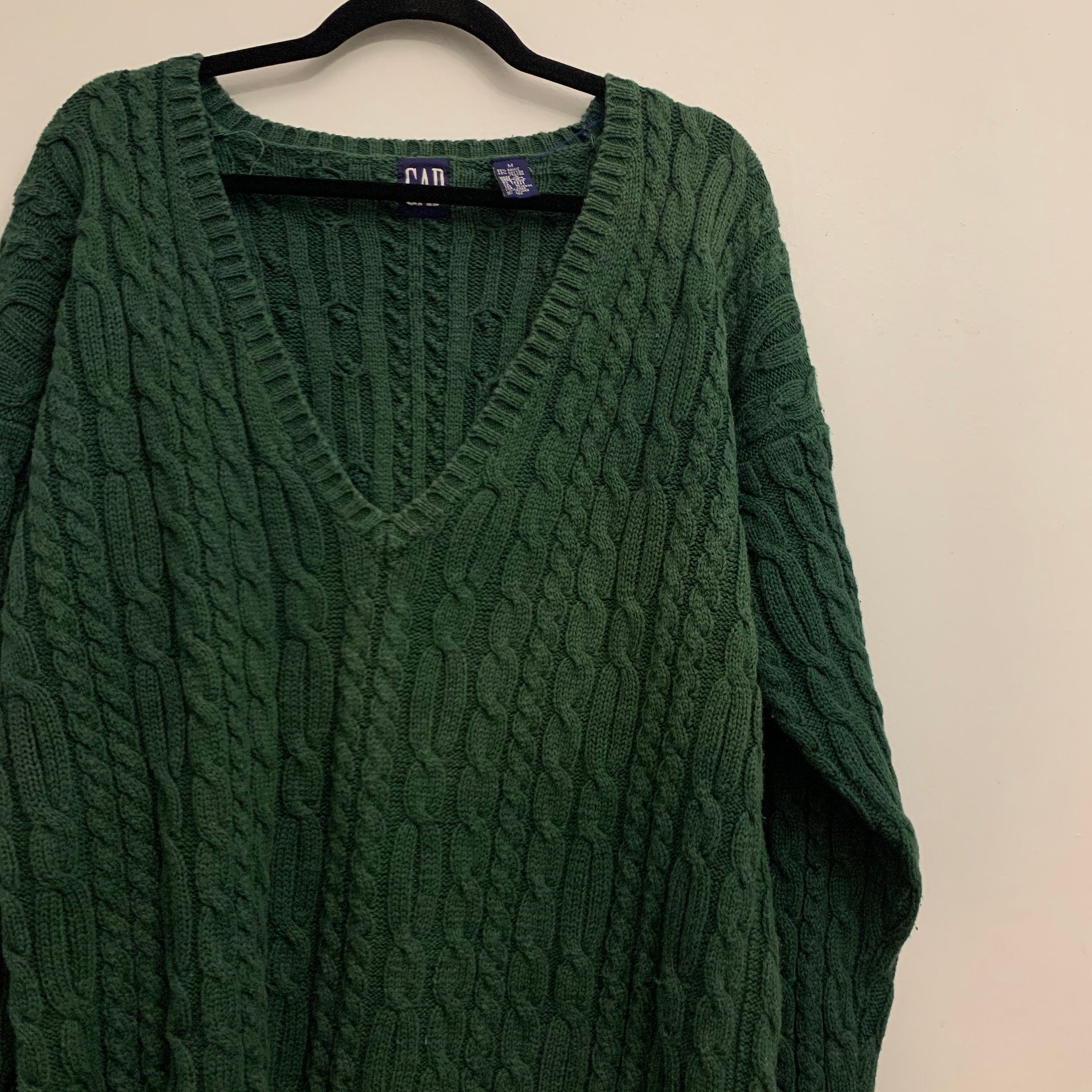 Vintage Green Cable Knit Sweater by Gap | Shop THRILLING