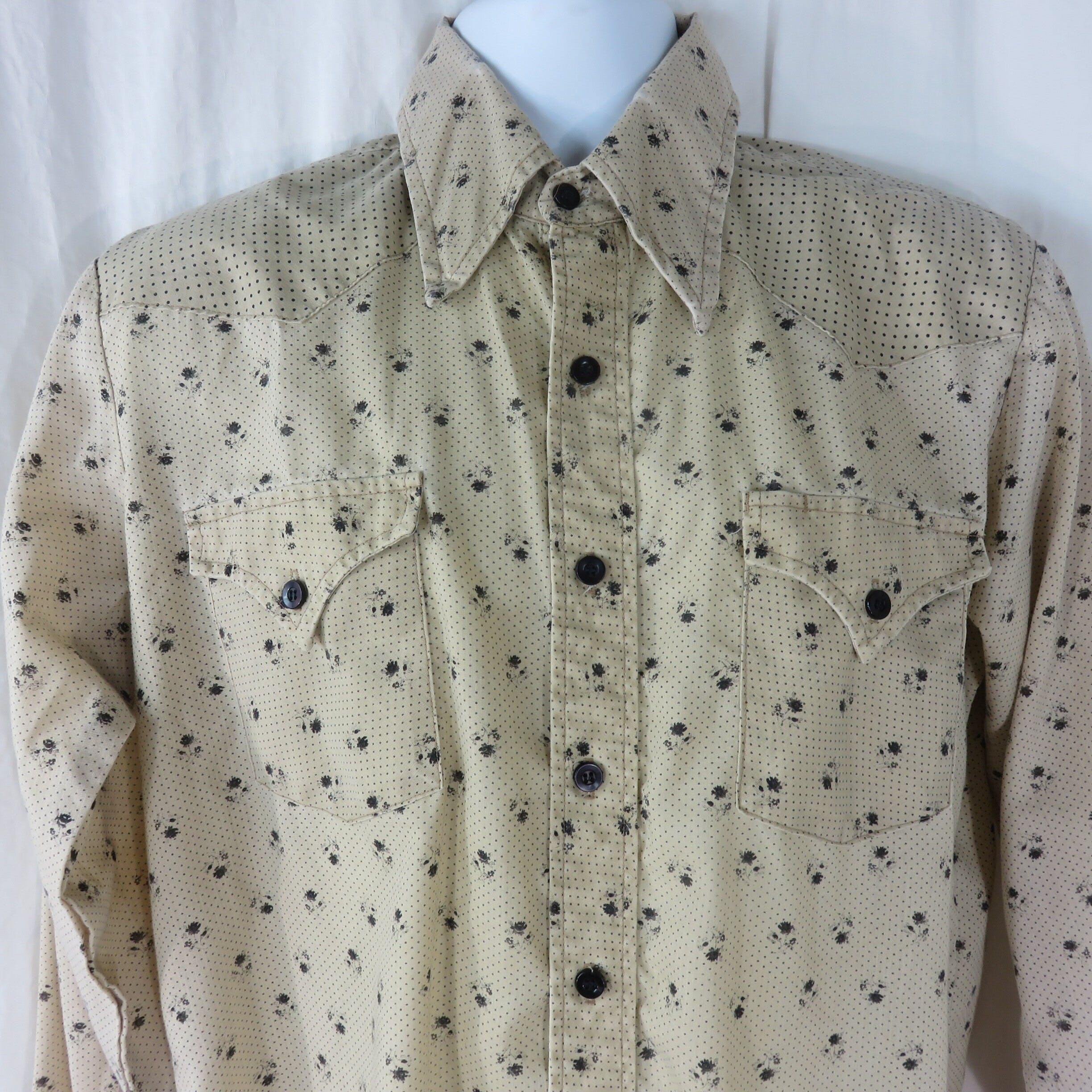 Vintage 70’s Printed Western Button Up Shirt | Shop THRILLING