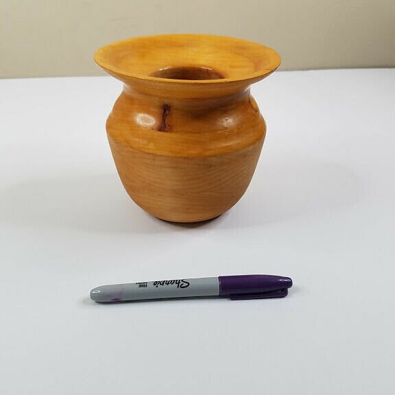 Vintage Wood Vase Hand Crafted Western Cowboy Spittoon Inspired | Shop ...