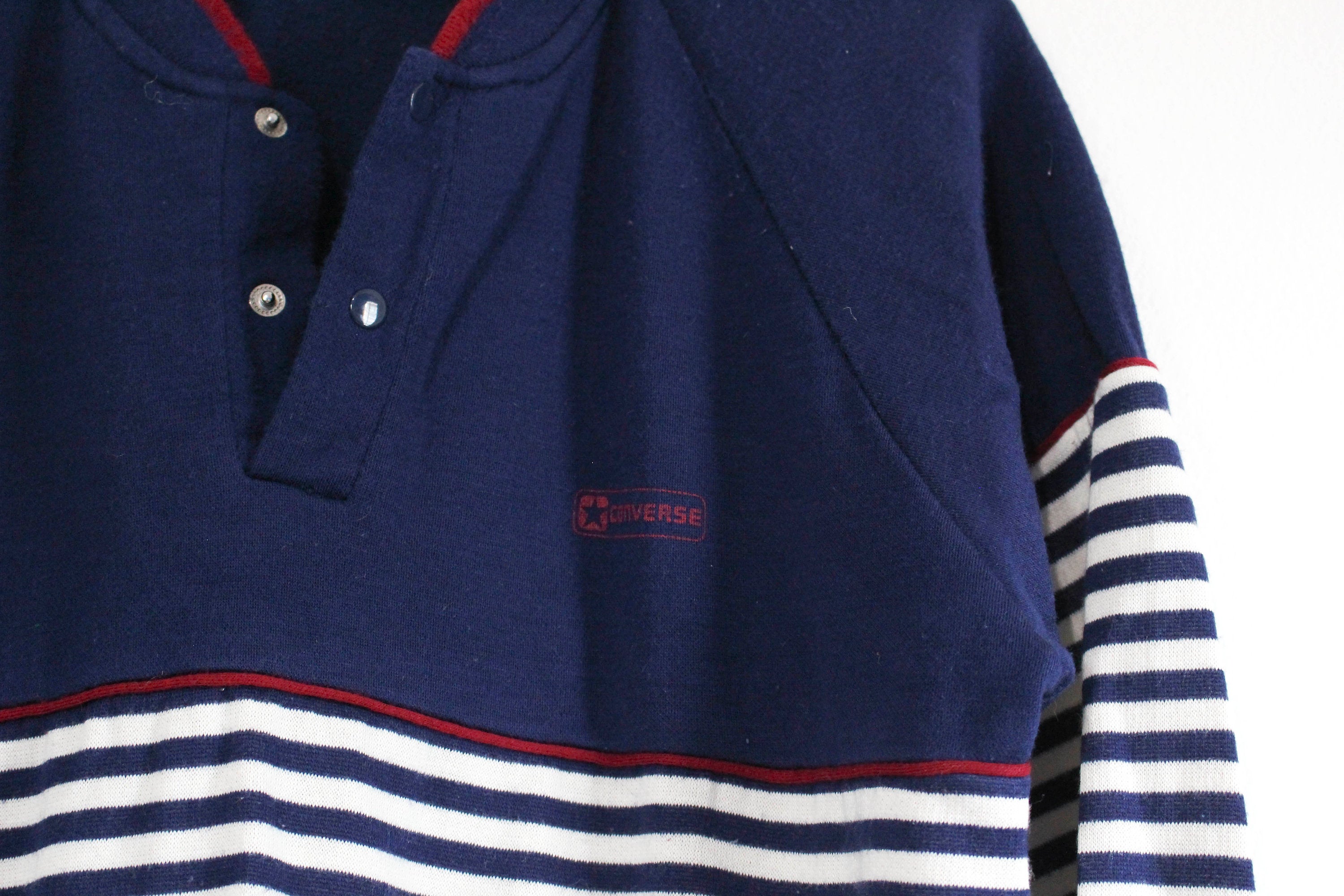 Vintage Blue and White Striped Sweatshirt by Converse | Shop THRILLING