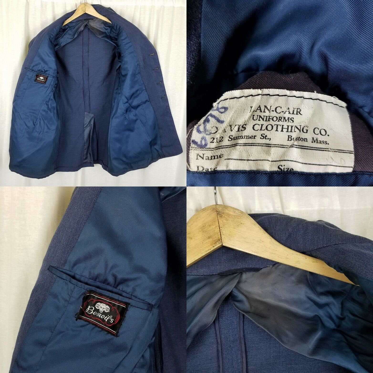 Vintage Blue US Military Officers Jacket by Lan-C-Air | Shop THRILLING