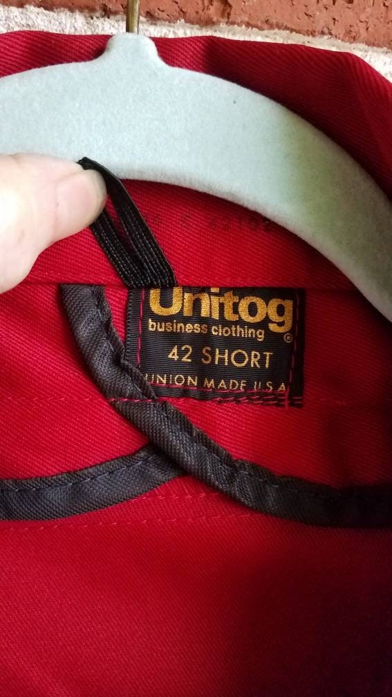 Vintage 50’s-60’s Red Exxon Frank Patches Jacket | Shop THRILLING