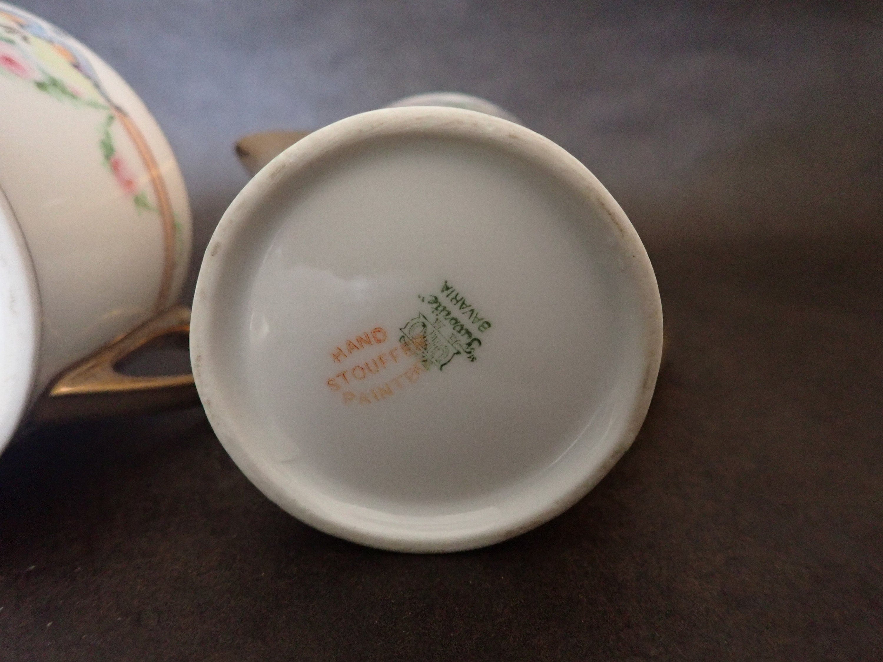 Vintage C. Hutschenreuther Company Uno Favorite Bavaria Rose Hand ...
