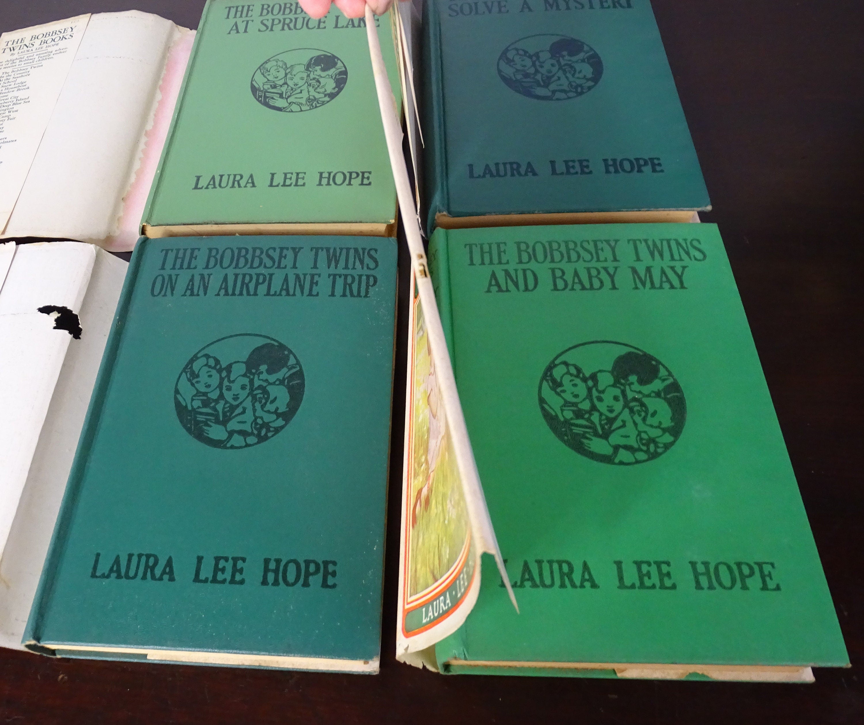 Vintage Bobbsey Twins Book Set of 4 Volumes 30s Laura Lee Hope Children ...