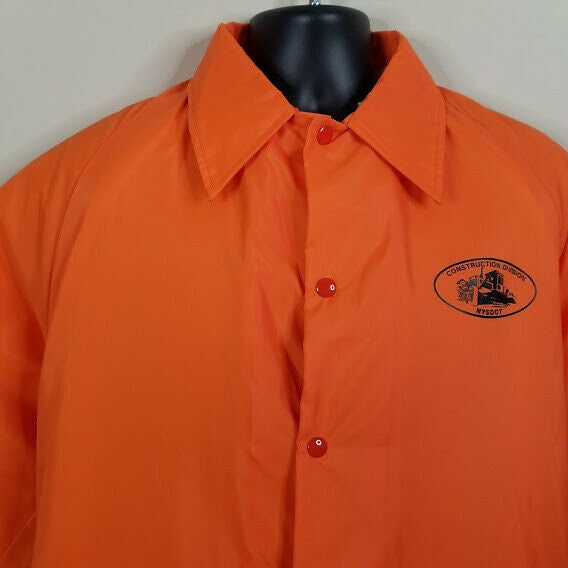 Vintage Construction Division Nysdot Jacket 90s Sherpa Lined Made In ...