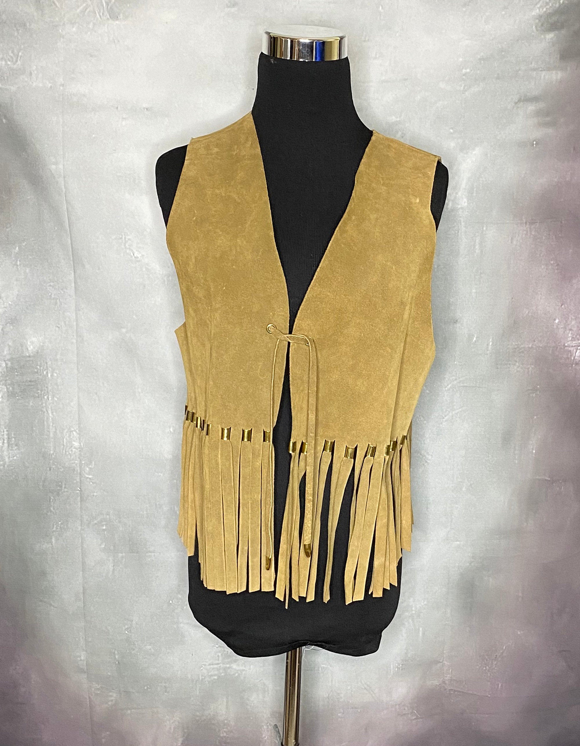 Vintage 70's Suede Fringed Vest by Lee-Vic Industries | Shop THRILLING
