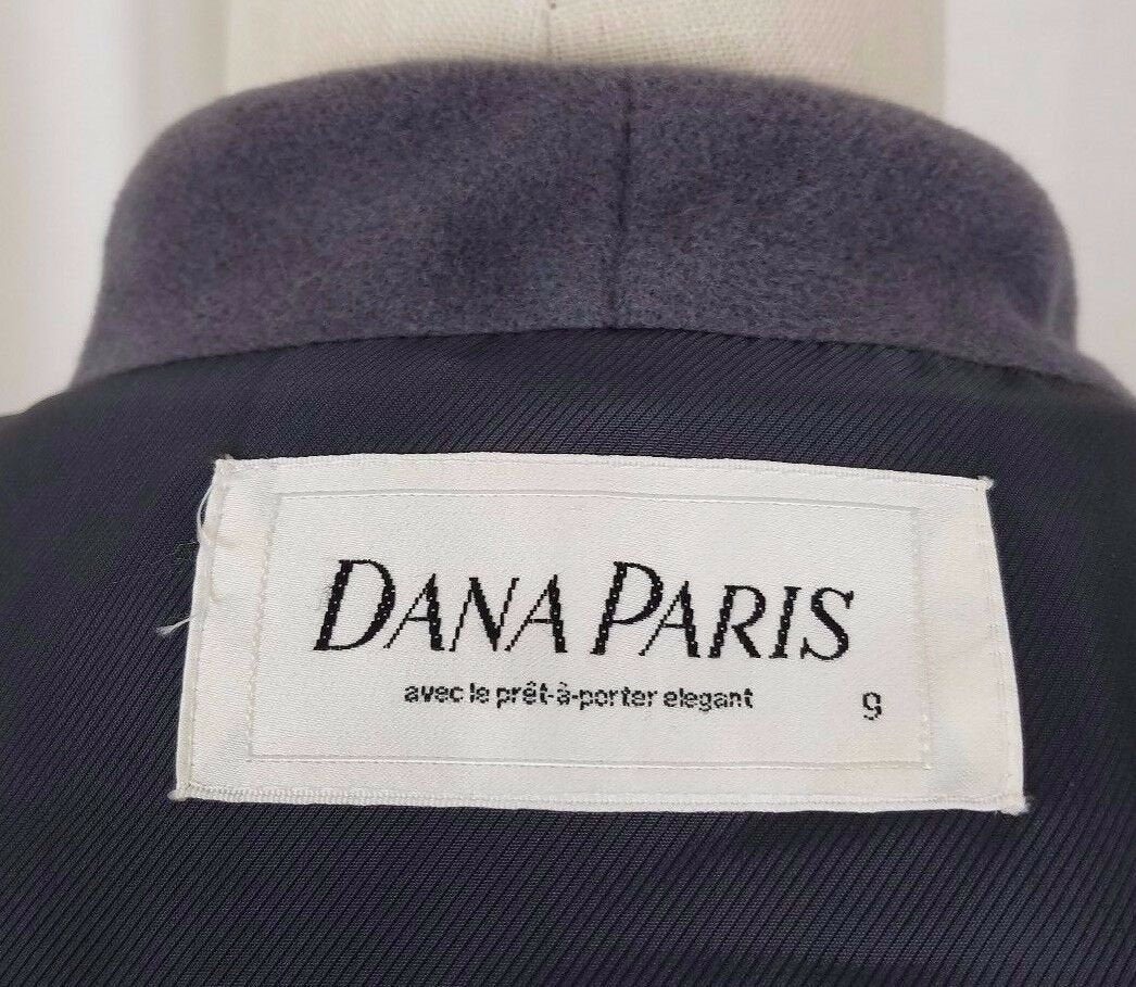 Vintage Gray Cashmere Buttoned Peacoat by Dana Paris | Shop THRILLING