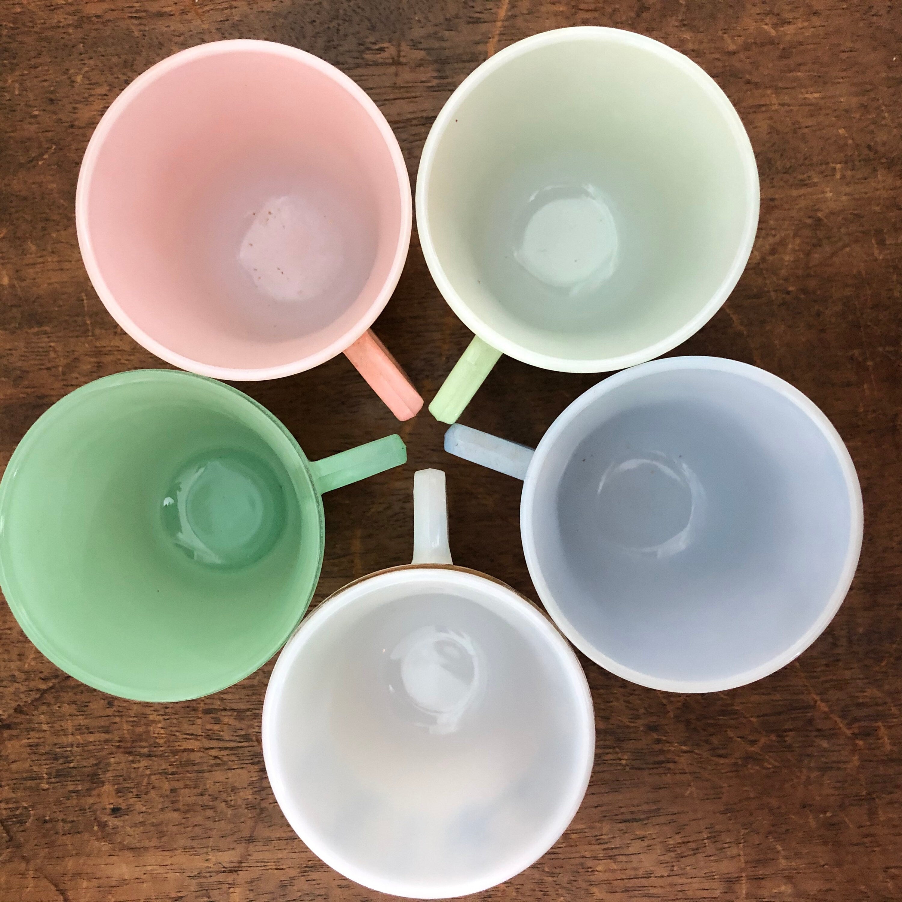 40s Vintage Hazel Atlas Little Hostess Tea Set Children's Pastel Cups ...