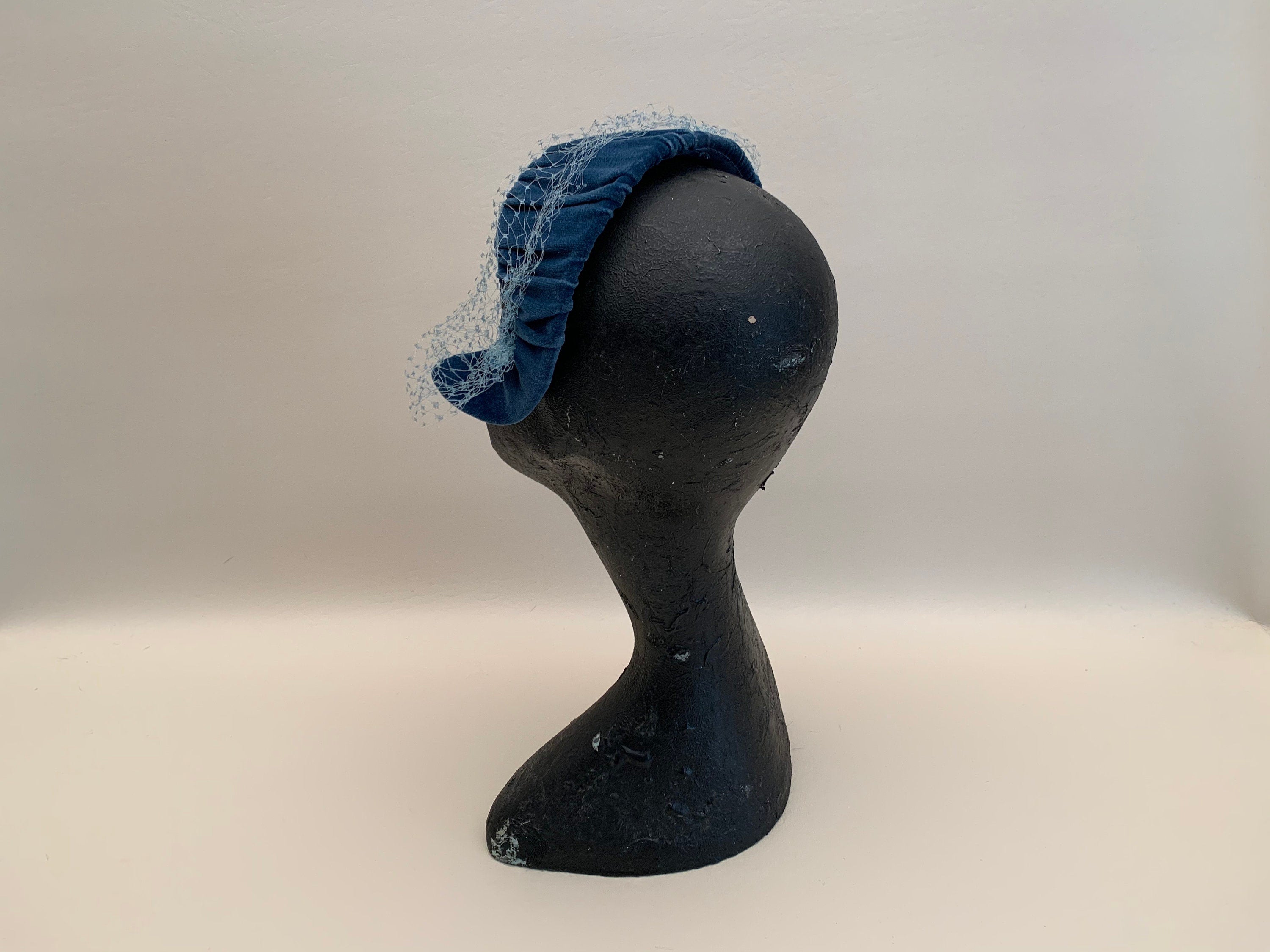 Vintage 50’s Blue Velvet Juliet Hat | Shop THRILLING