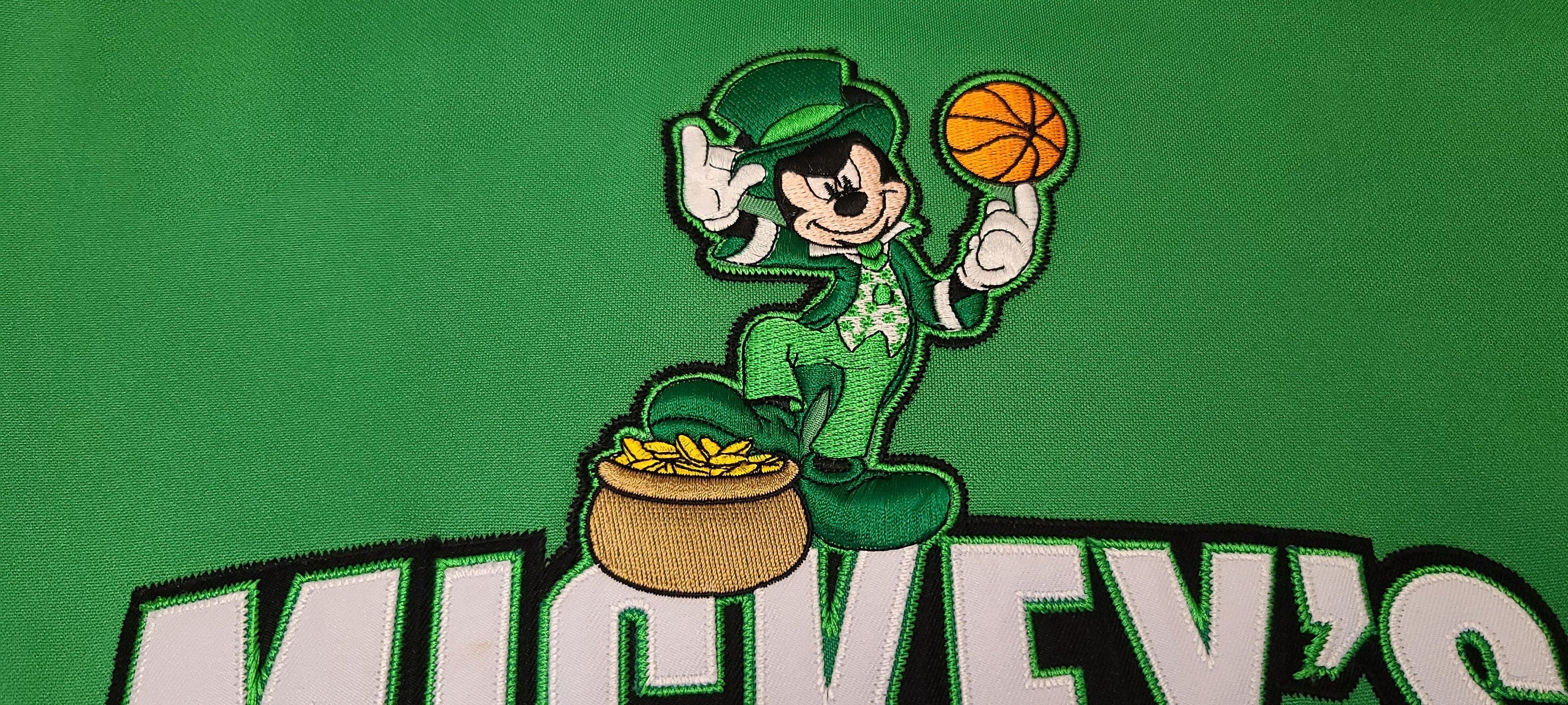 Mickey Mouse Vintage Celtics Irish Disney Basketball Jersey by Disney ...