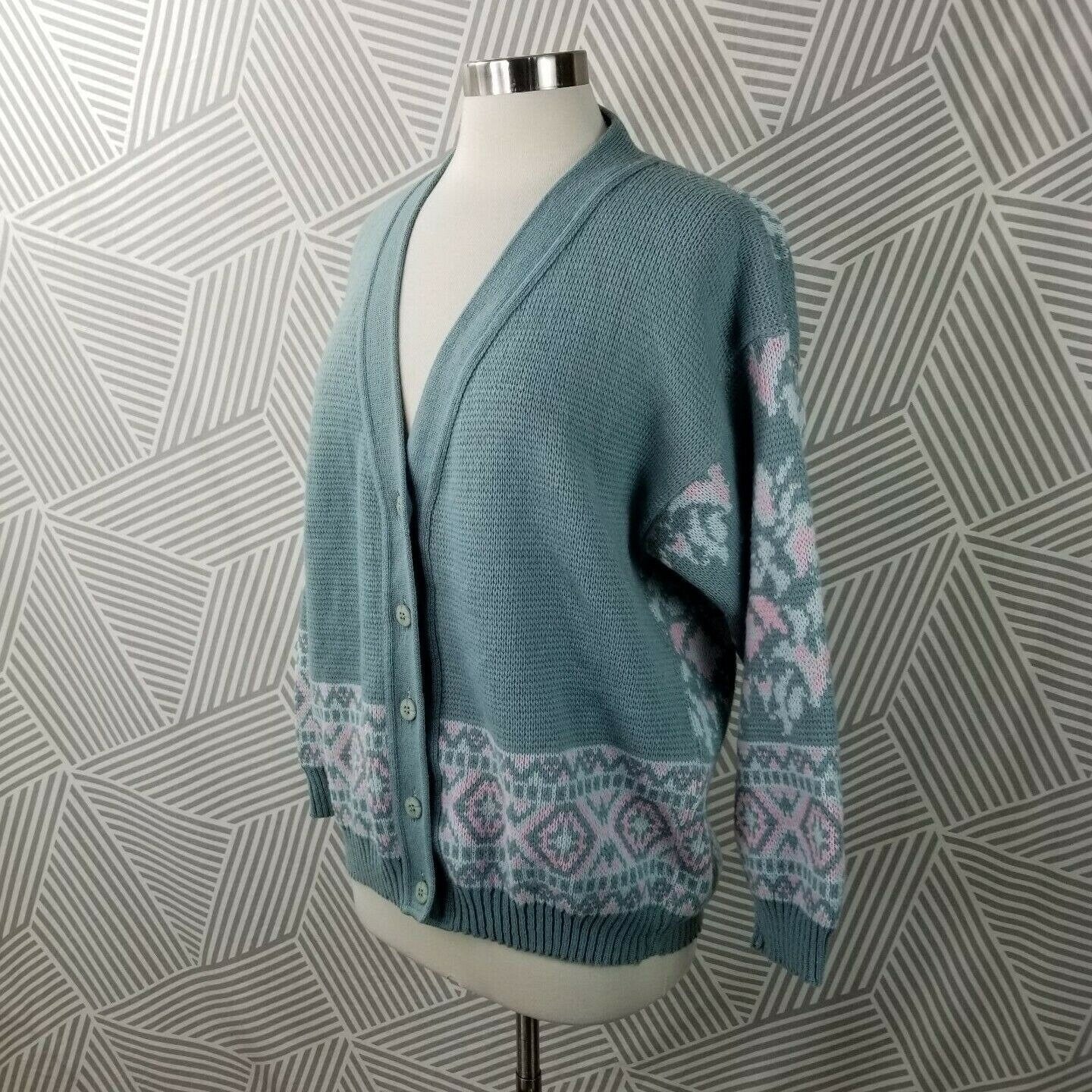 Vintage 90’s Blue Floral Grunge Cardigan Sweater | Shop THRILLING