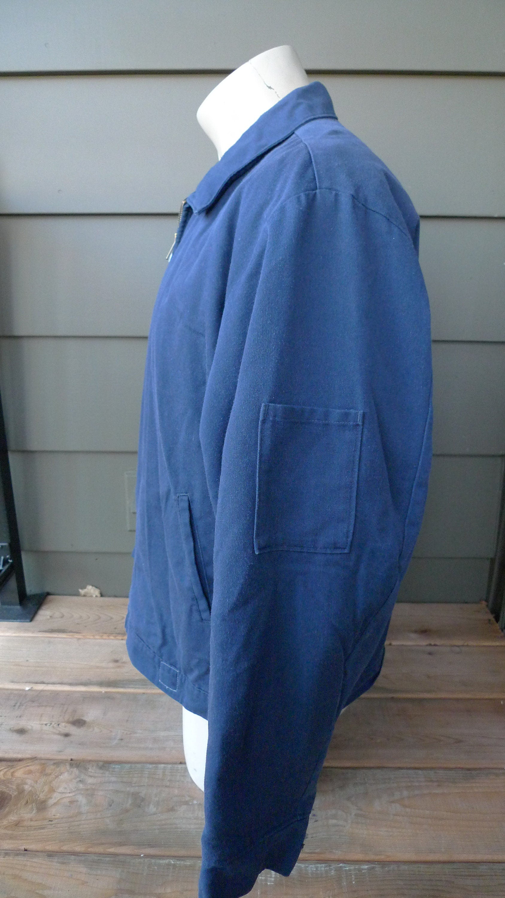 Vintage Mens 80s Ford Trucks Mechanics Work Jacket Two Waist Pockets ...