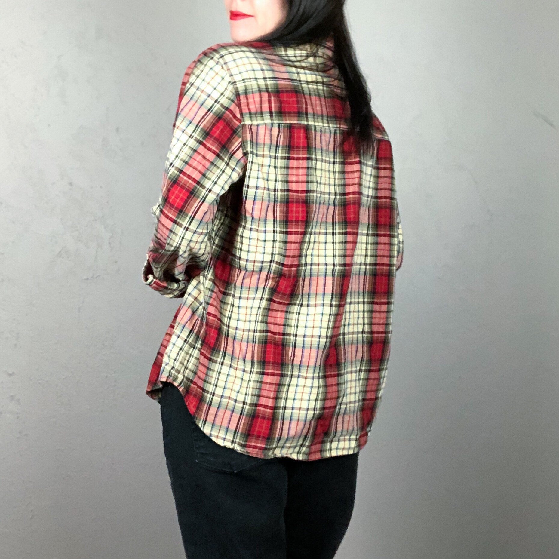 Vintage 80’s Red Cotton Button Up by Liz Claiborne | Shop THRILLING