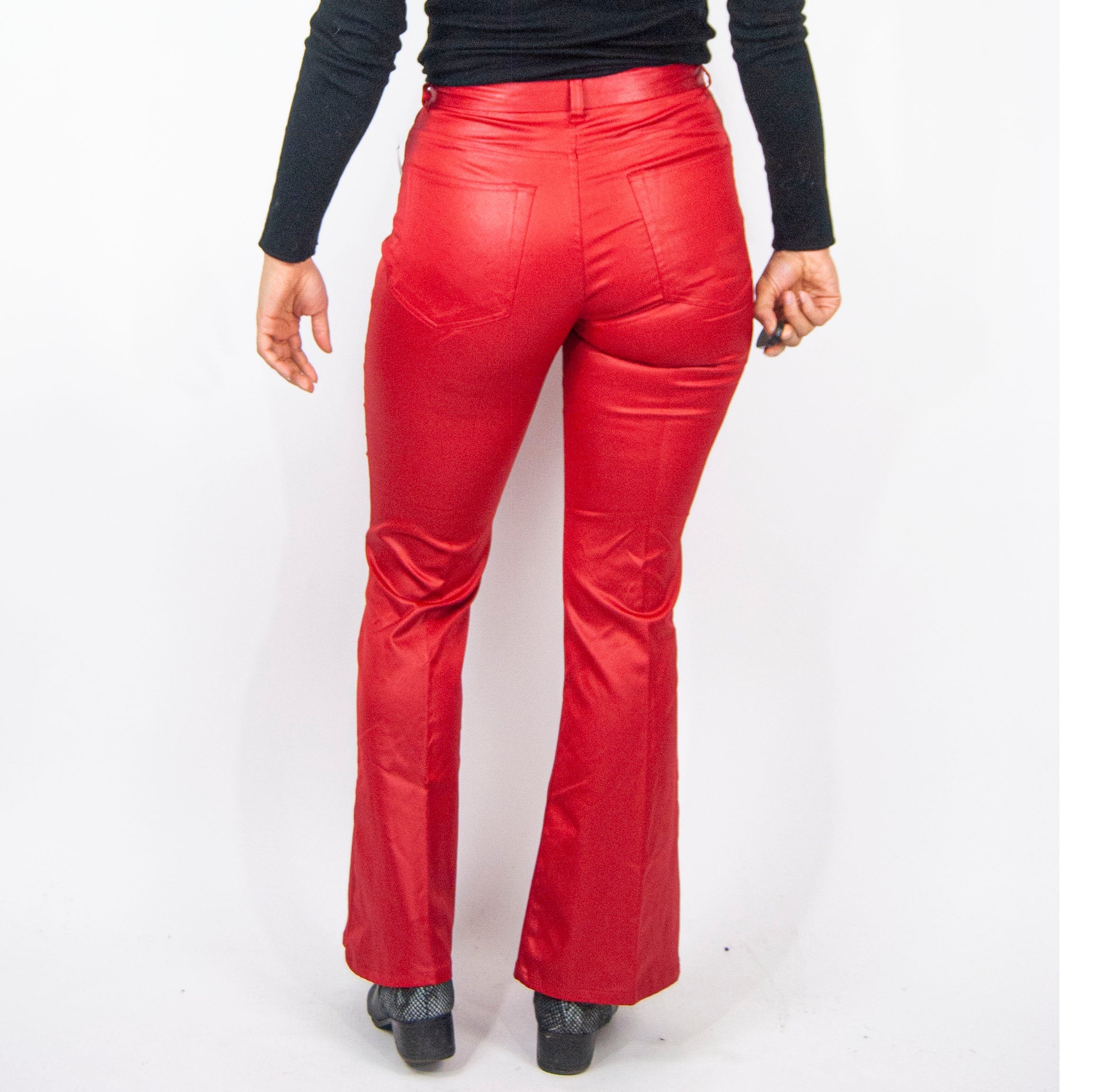Vintage 00's Cherry Red Flare Pants by LaZer Jeans | Shop THRILLING