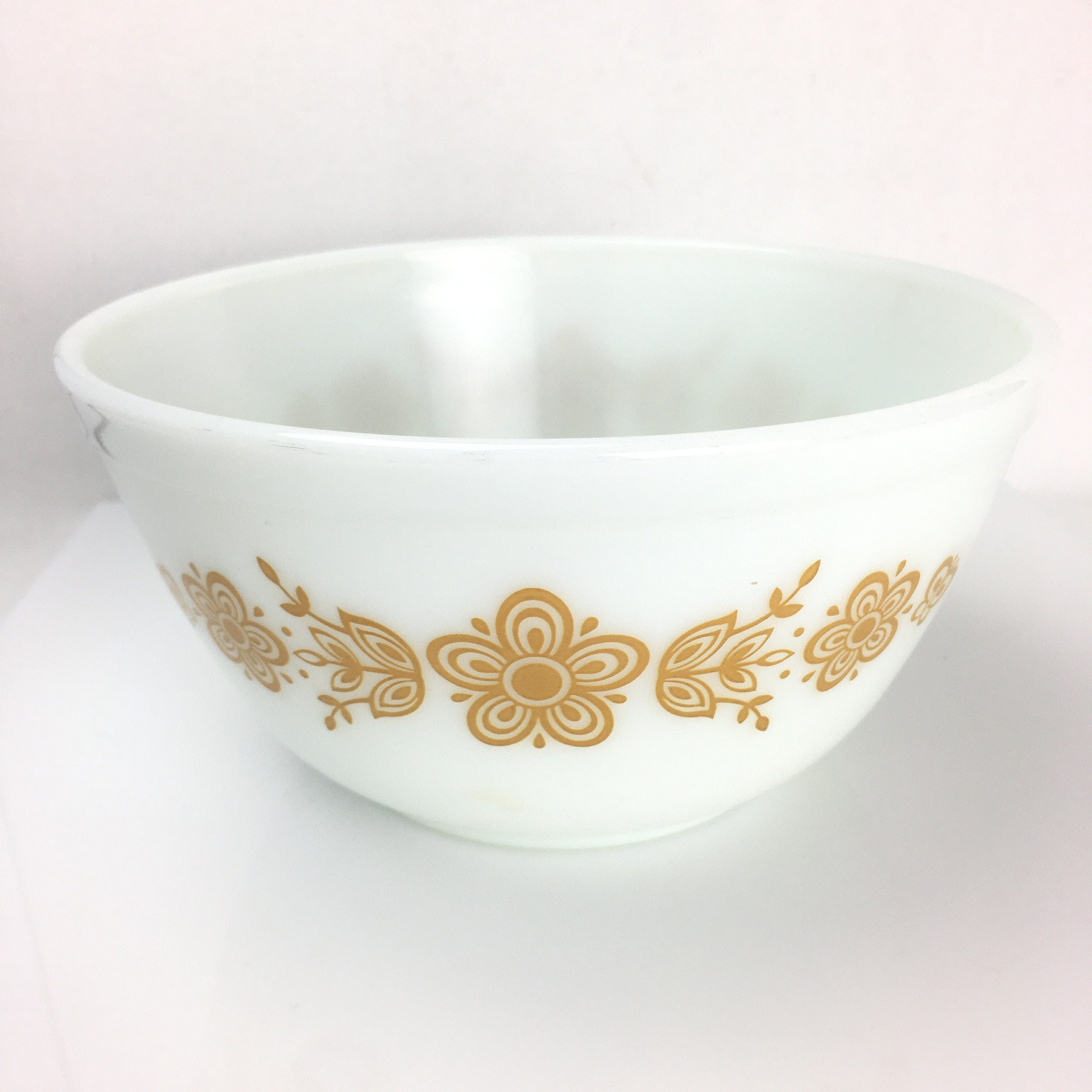 Vintage 70s Pyrex Gold Butterfly Glass Bowm By Pyrex By Corning | Shop ...