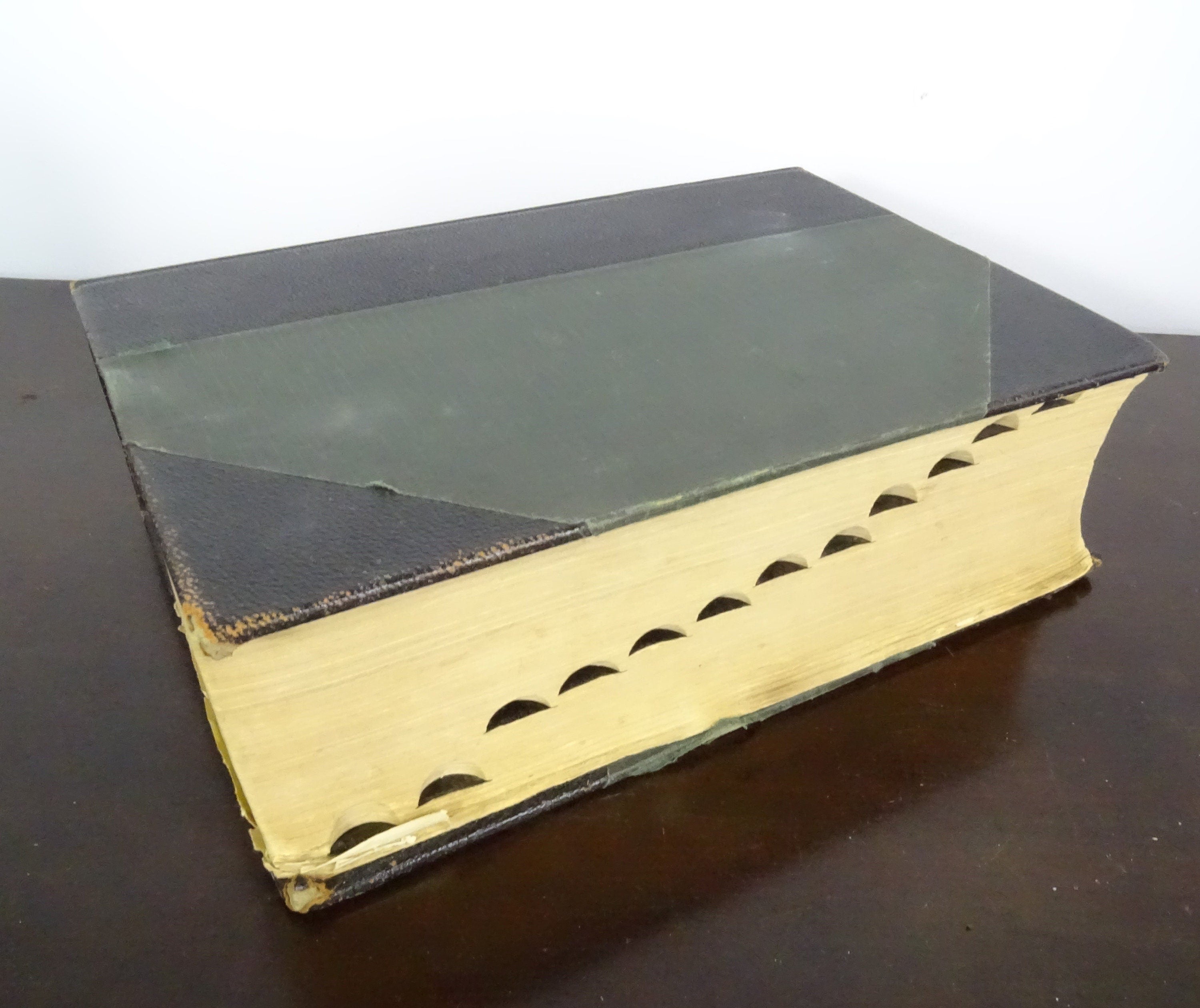 Vintage Large Leather Encyclopedia 30s Oversized Dictionary | Shop ...