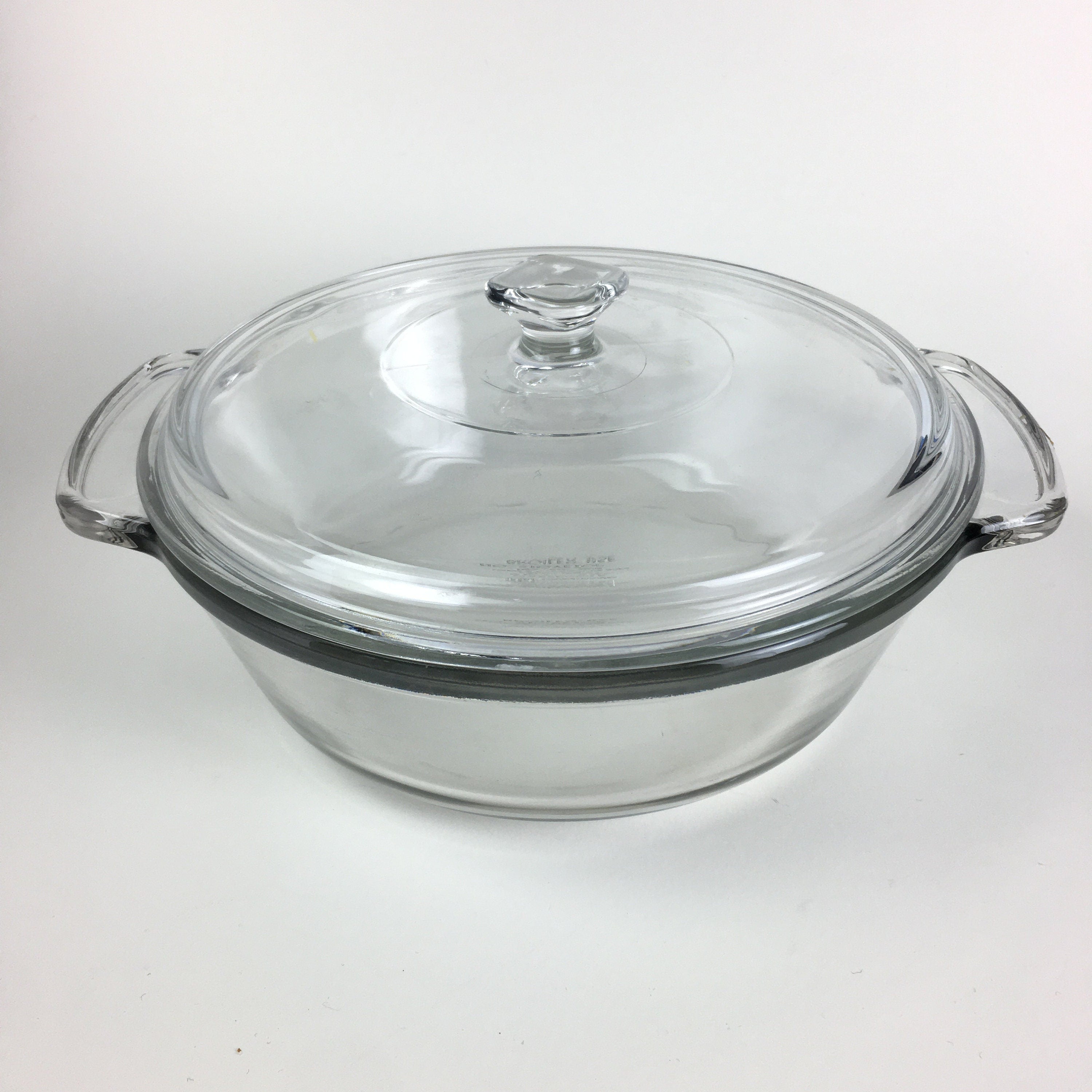 Glass Casserole Dish with Lid Vintage Anchor Hocking Glassware by Anch ...