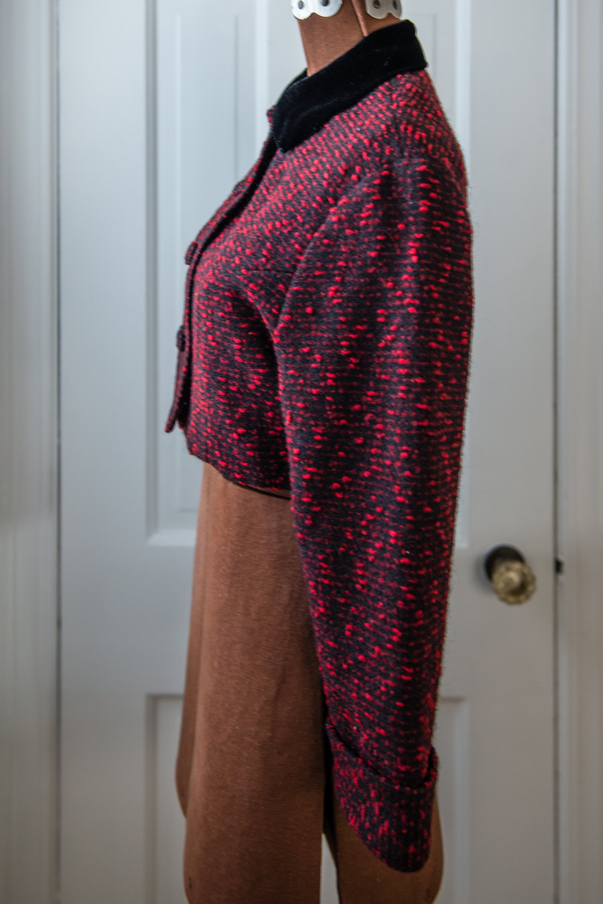 Vintage 50’s Black Cropped Bolero Style Jacket by The Specialty House ...