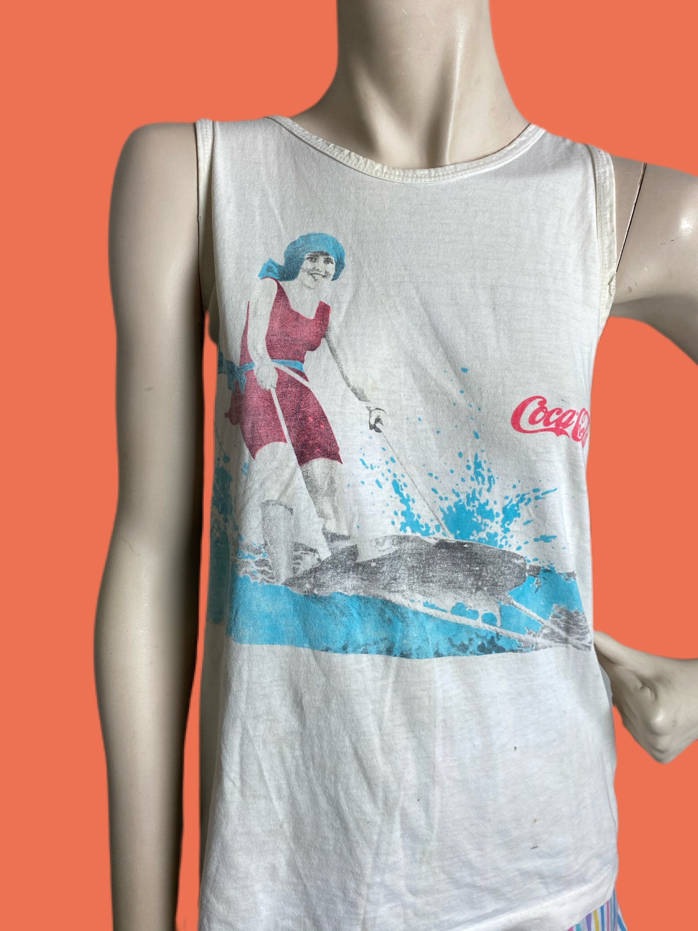 Vintage 90s Coke a Cola Rare Graphic Coke Tank | Shop THRILLING