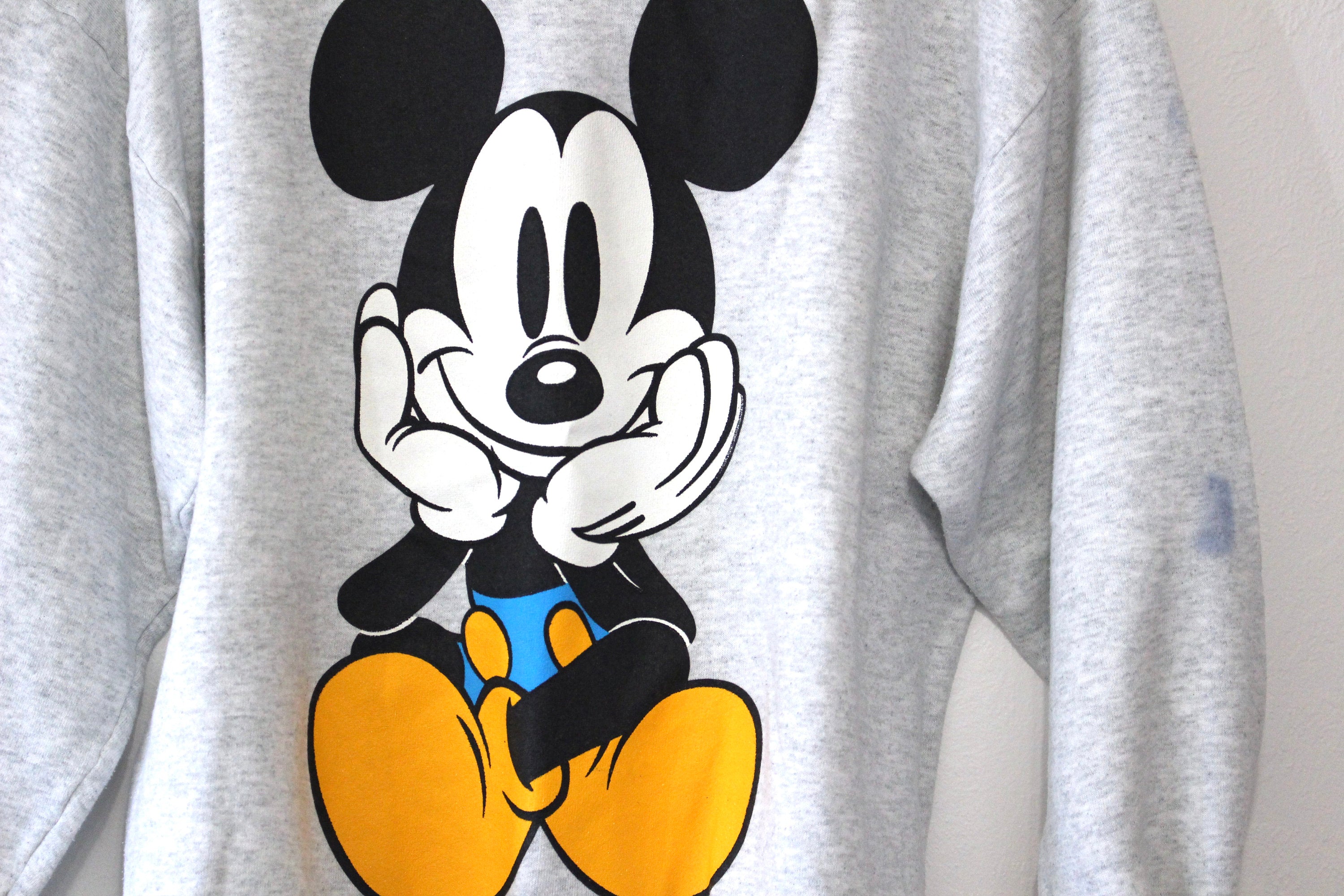 Vintage Gray Walt Disney Mickey Mouse Sweatshirt by Mickey&Co | Shop ...