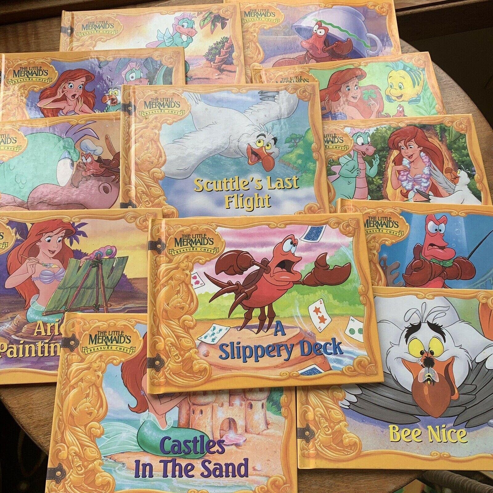Vintage The Little Mermaid Treasure Chest Books Set 12 Books by Mail ...