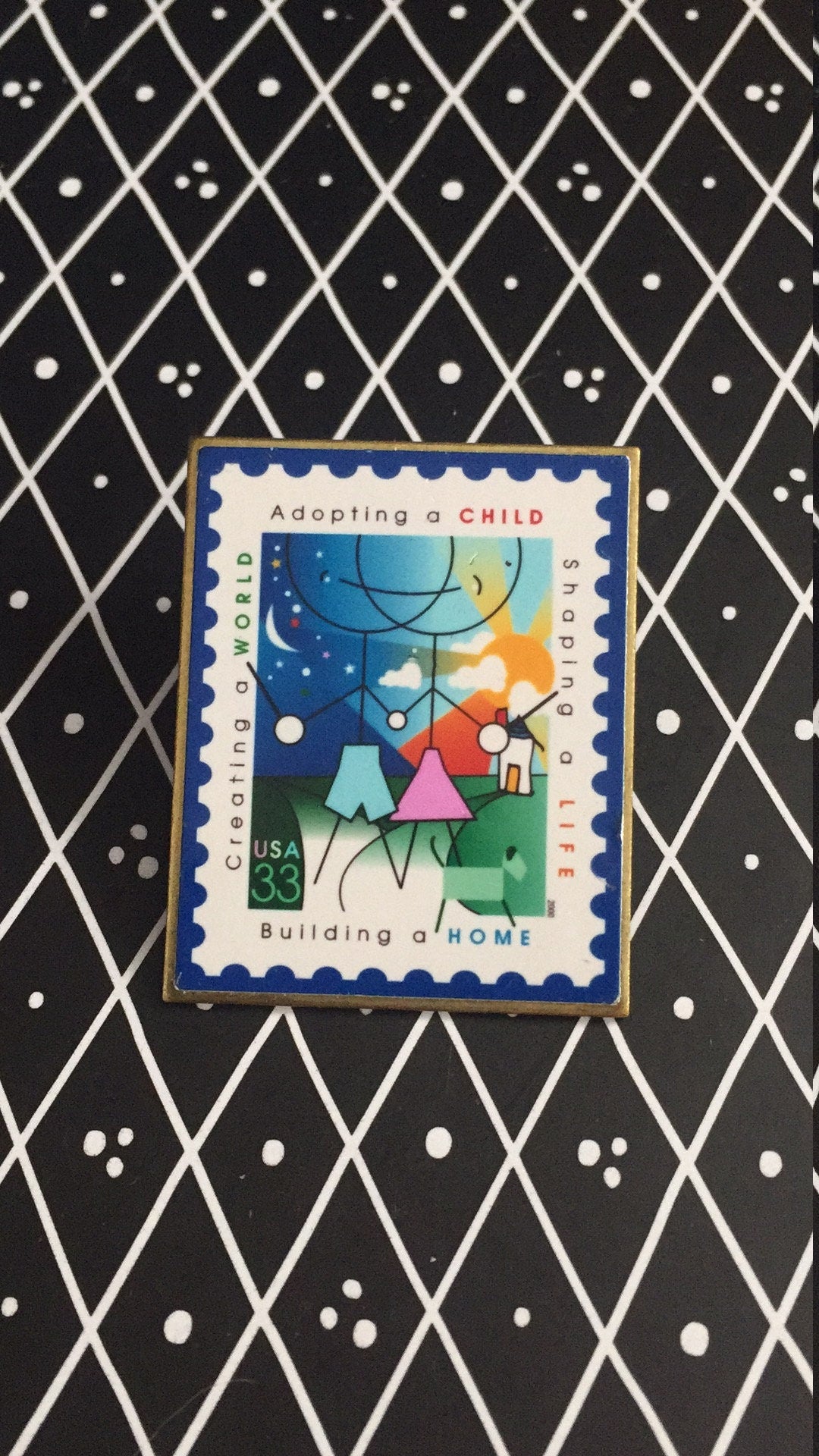 Vintage Usps Stamp Enamel Pin | Shop THRILLING