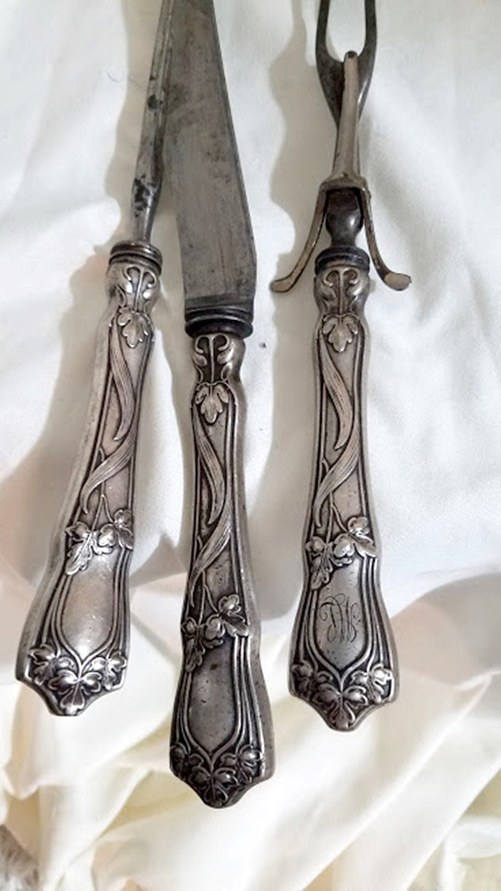 Vintage Victorian Sterling Carving Set by AN | Shop THRILLING