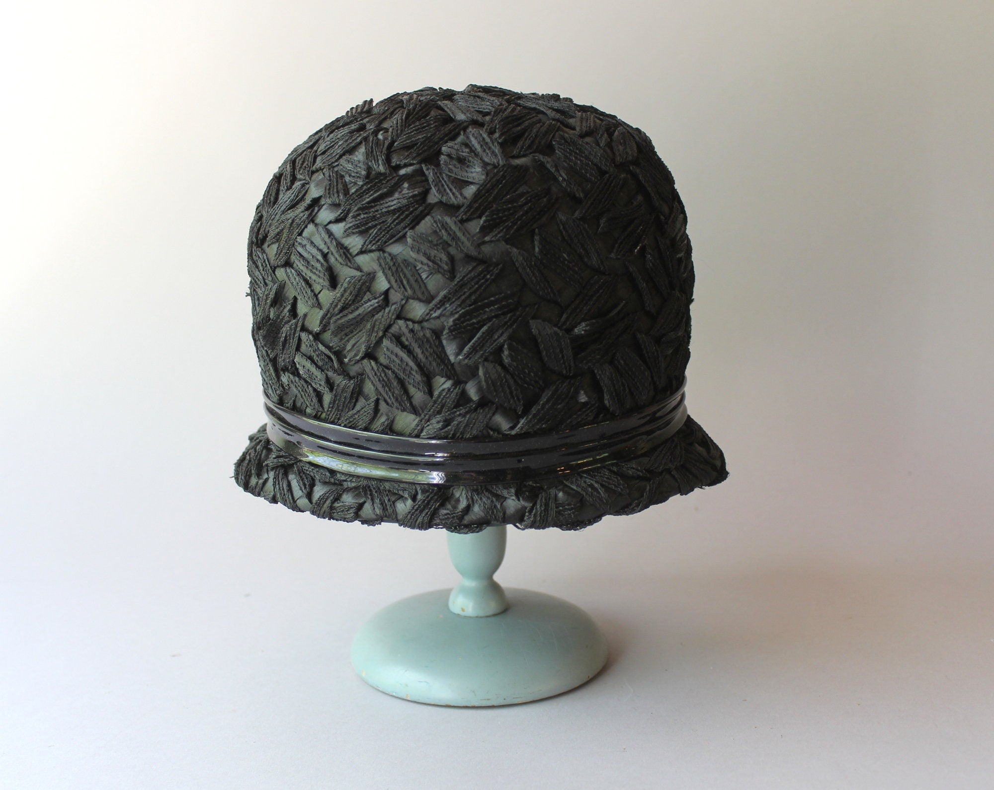 60s Vintage Mod Hat with Patent Band and Bow by Carson Pirie | Shop ...