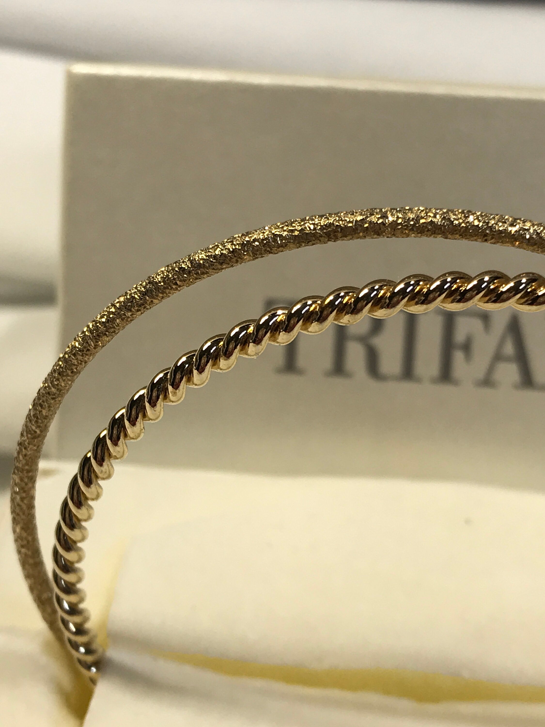 Vintage Trifari Gold Bangle Pair Trifari Bracelets | Shop THRILLING