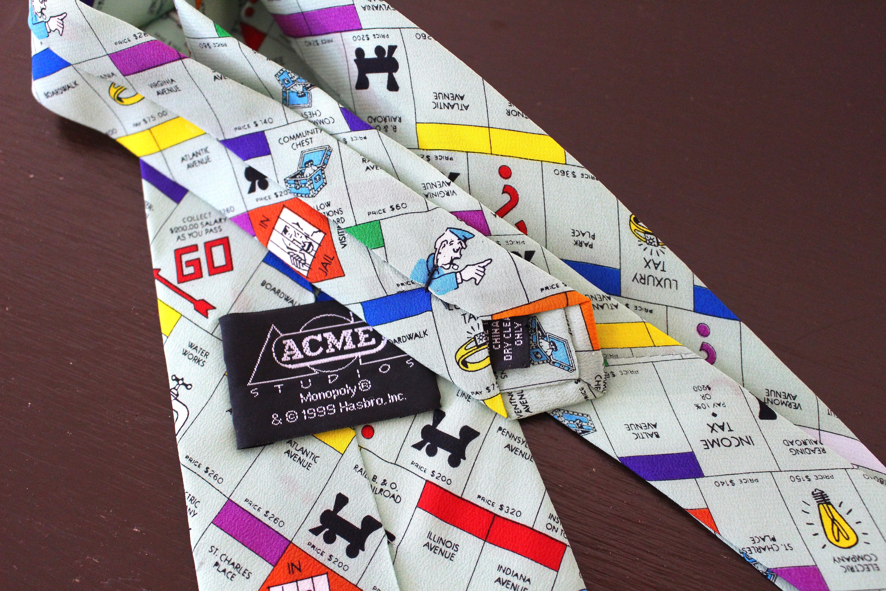 Vintage Silk Monopoly Game Tie by Acme Studios | Shop THRILLING
