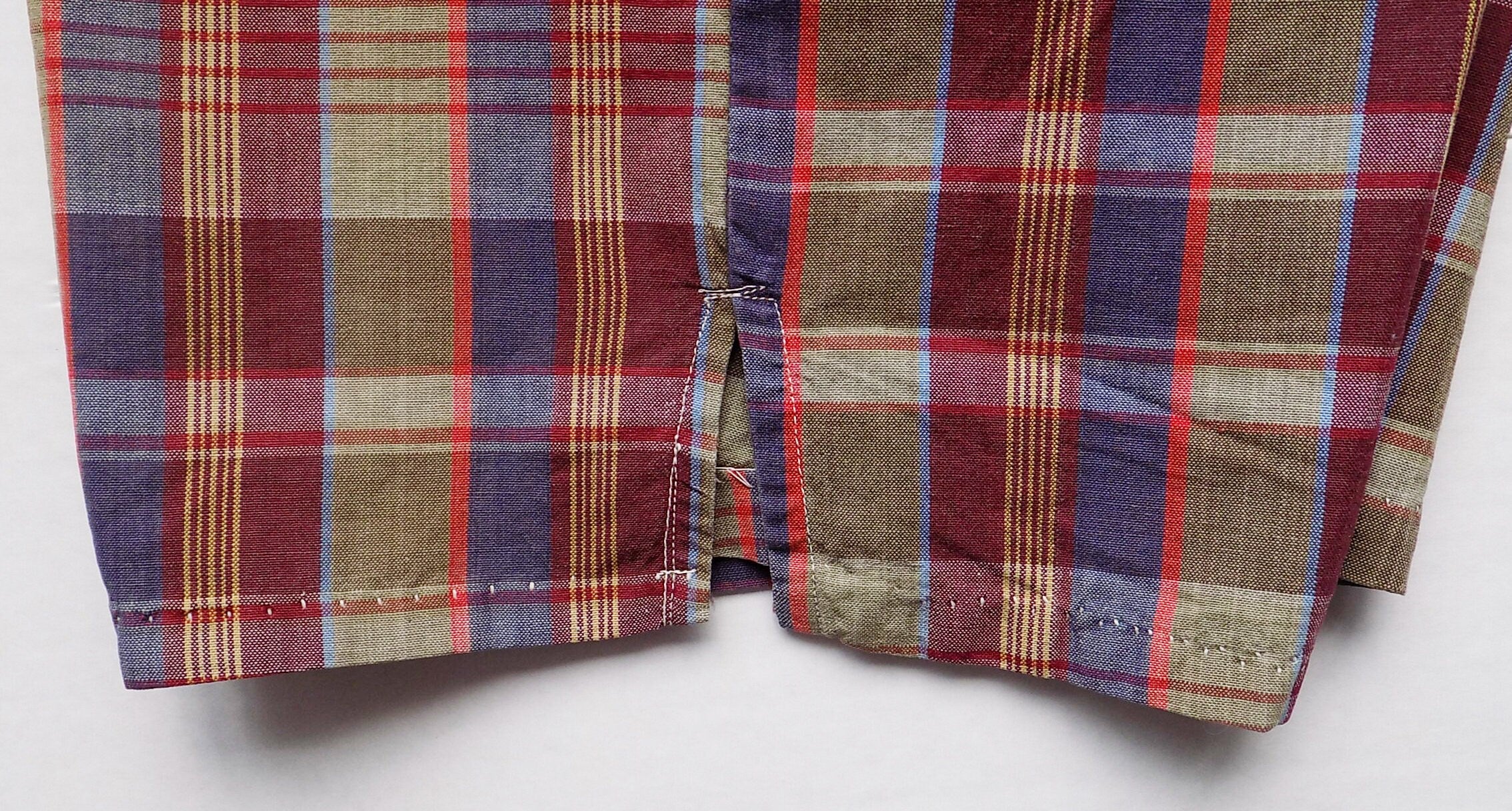 Vintage 50s 60s Cotton Plaid Pedal Pushers Clam Diggers Shorts Blurred ...