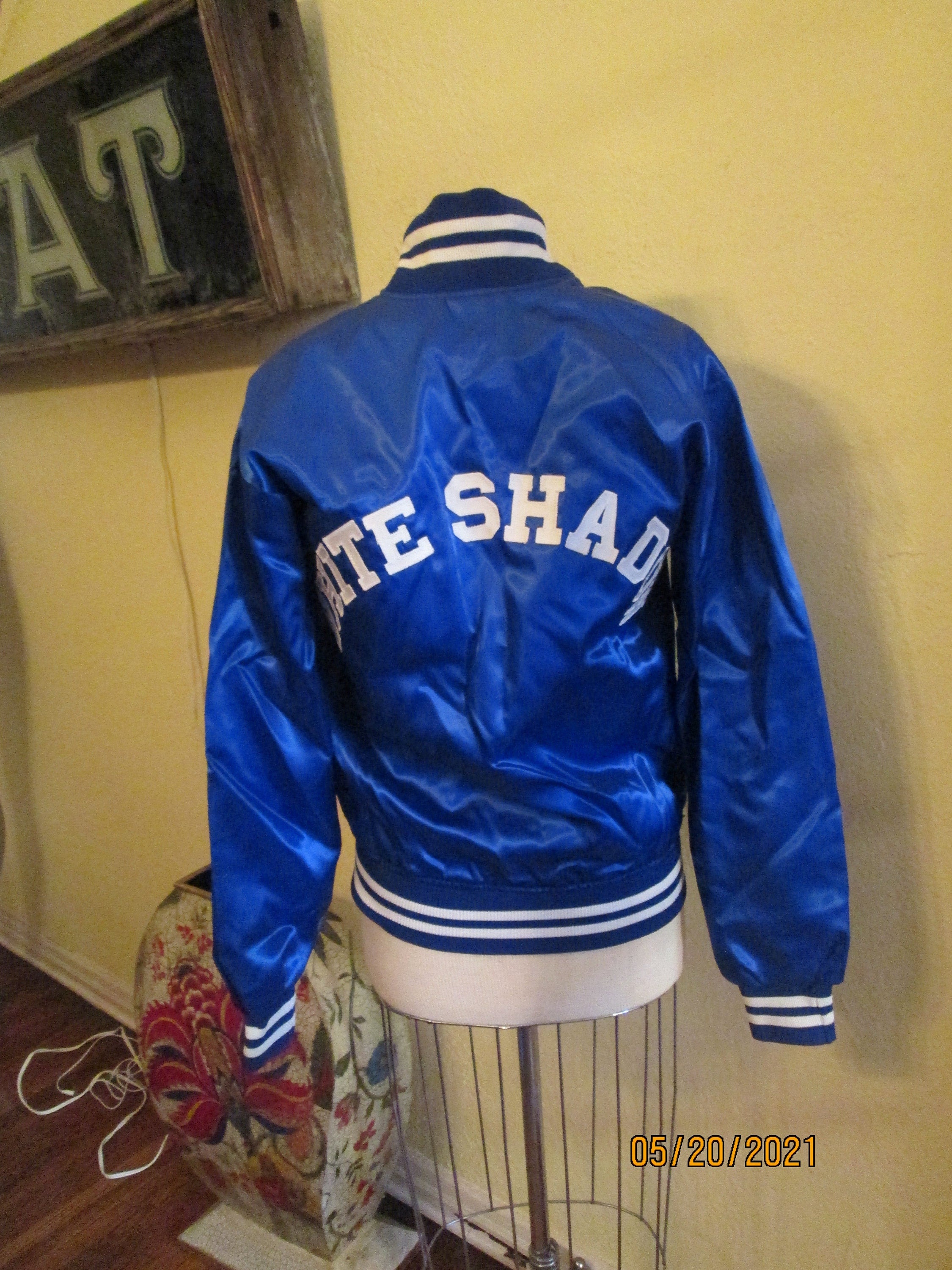 Vintage 70s White Shadow Tv Satin Jacket Mint | Shop THRILLING