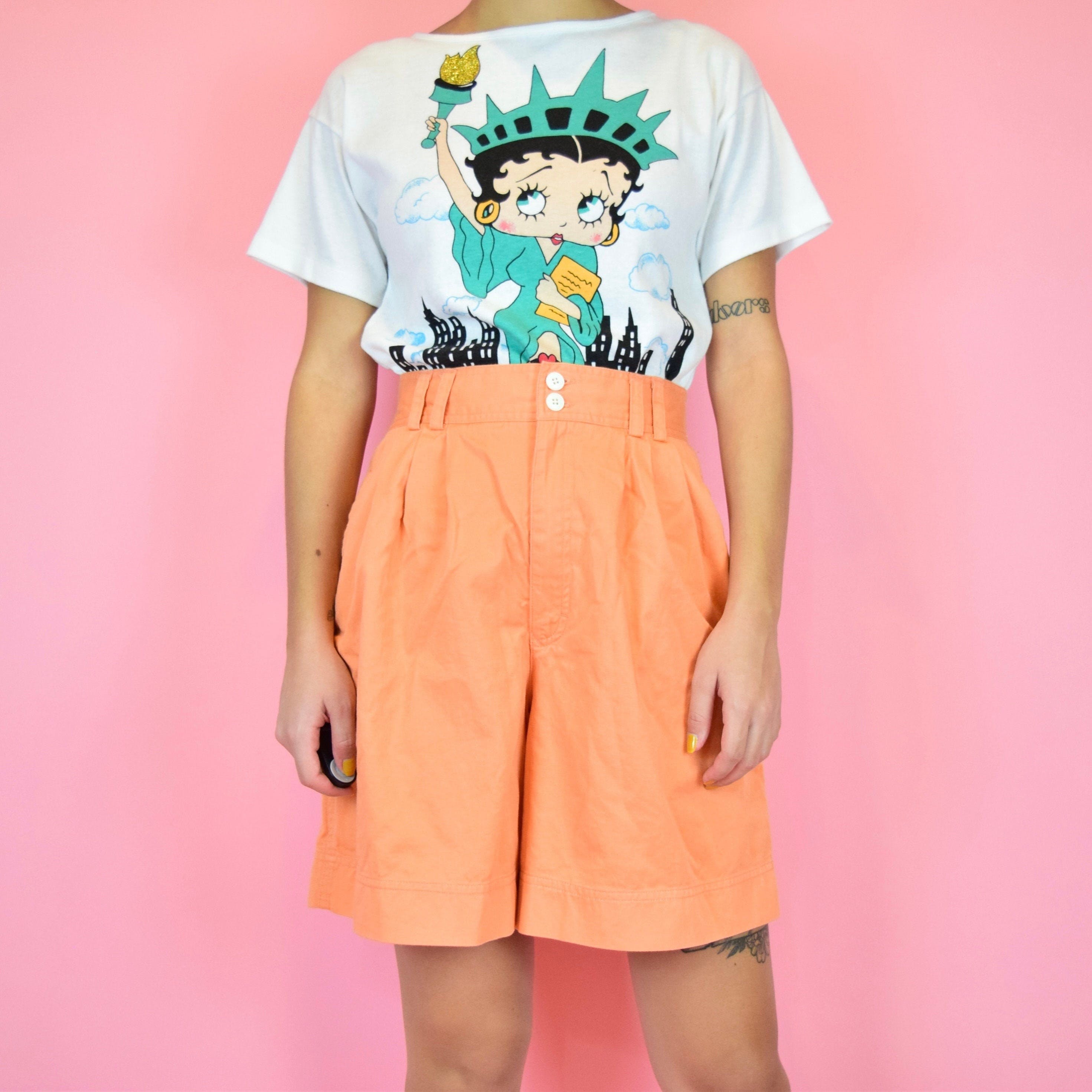 Vintage 80’s Orange High Waisted Shorts by Chaus Sport | Shop THRILLING