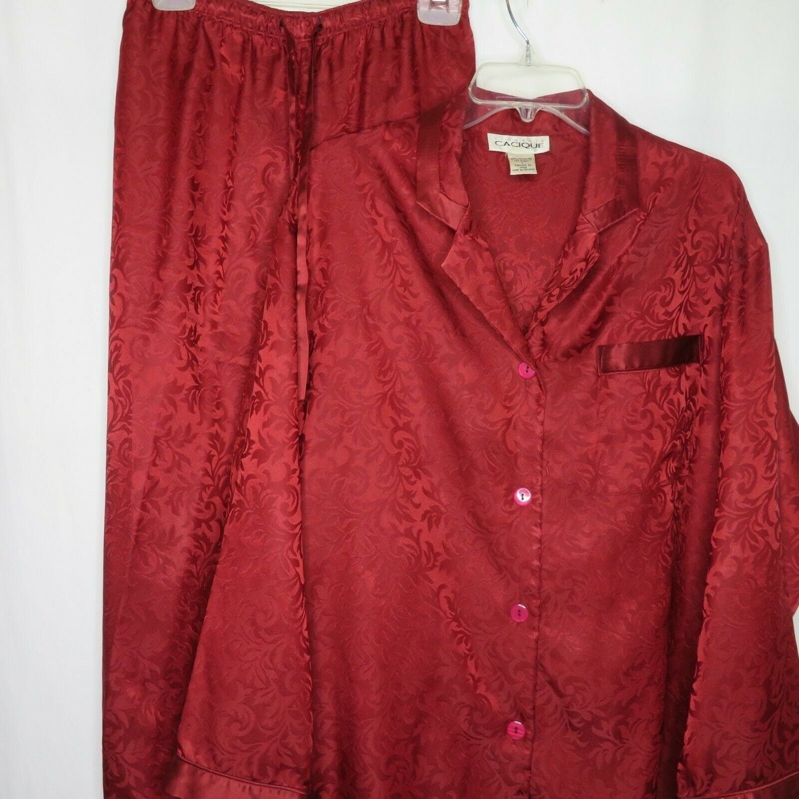 Vintage Satin Pajamas Set by Cacique Lingerie | Shop THRILLING