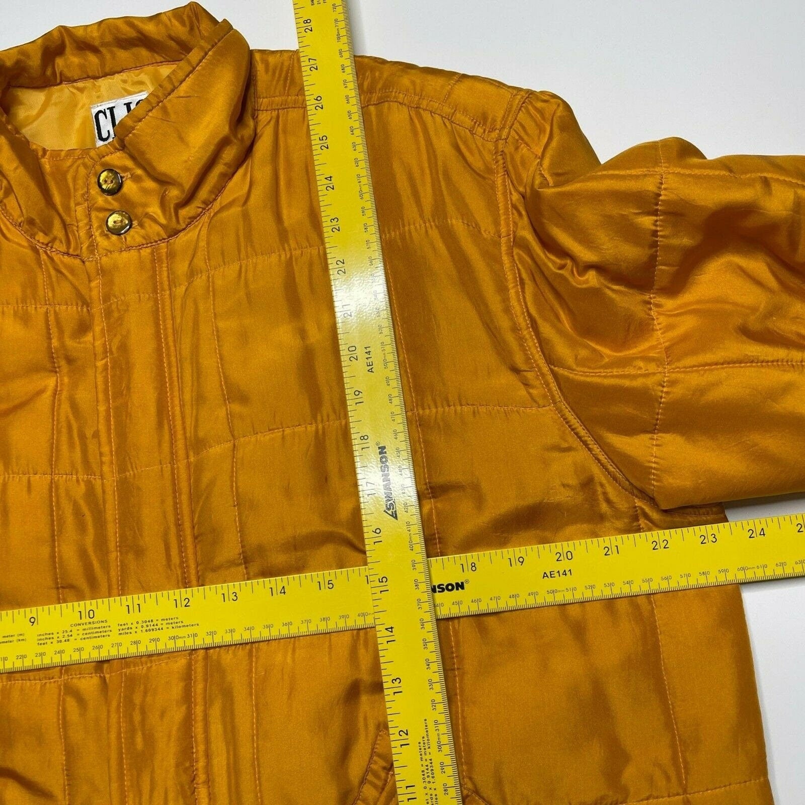Vintage Yellow Gold Quilted Jacket by Clio | Shop THRILLING