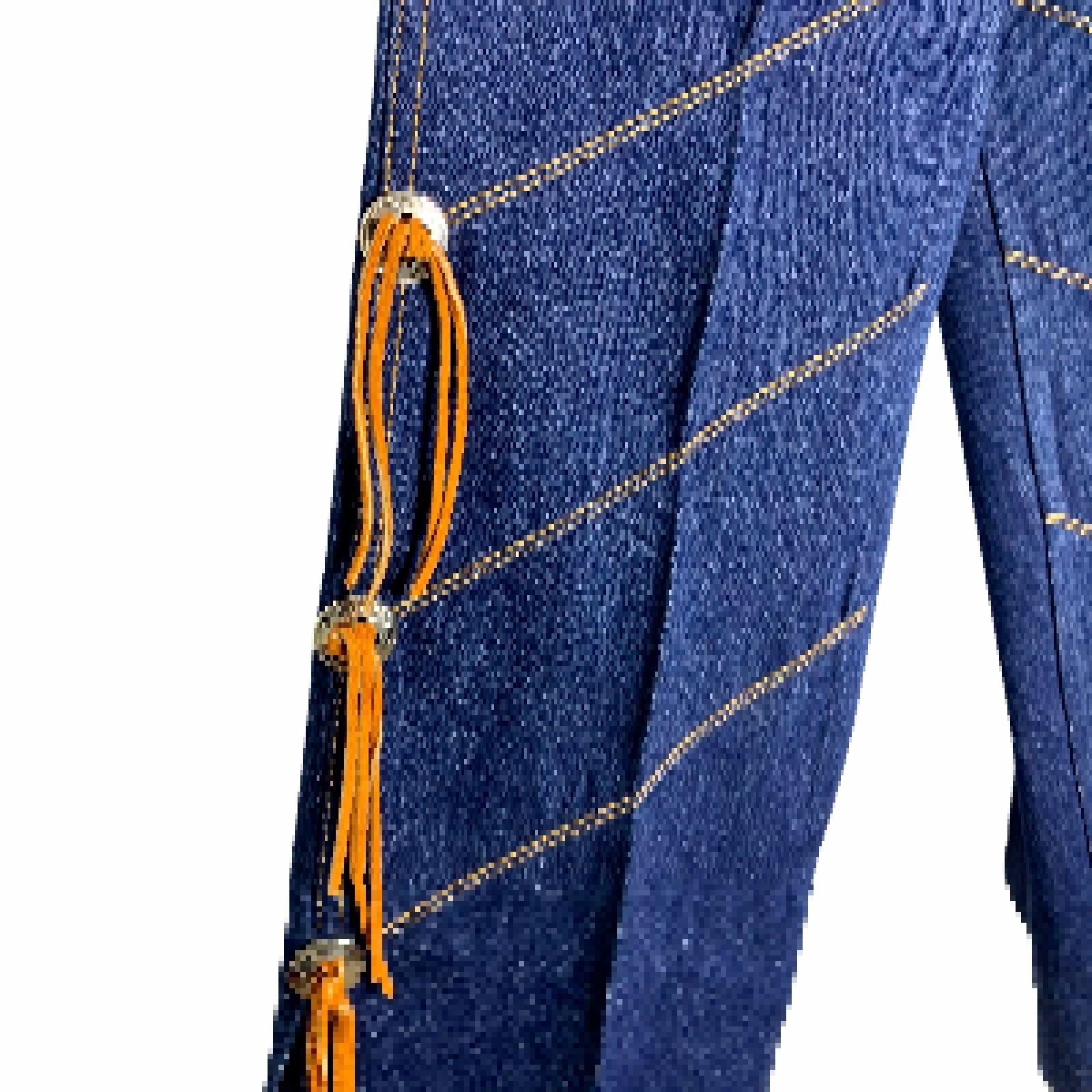 Vintage Sheplers Denim Jeans 30 Dark Wash Rodeo Conchos Leather Straig ...